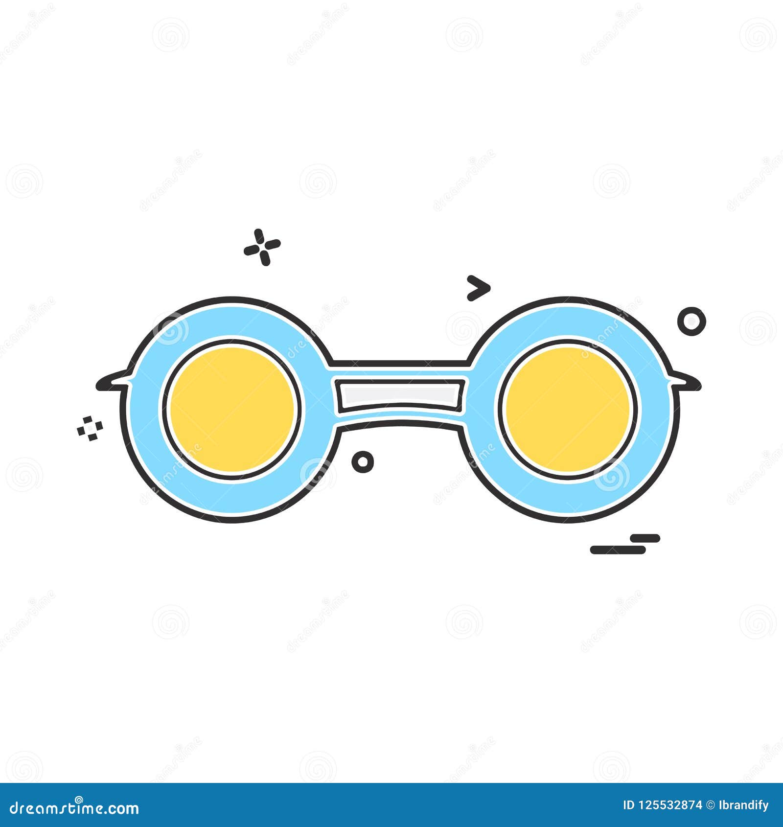 Binocular Icon Design Vector Stock Vector - Illustration of discovery ...