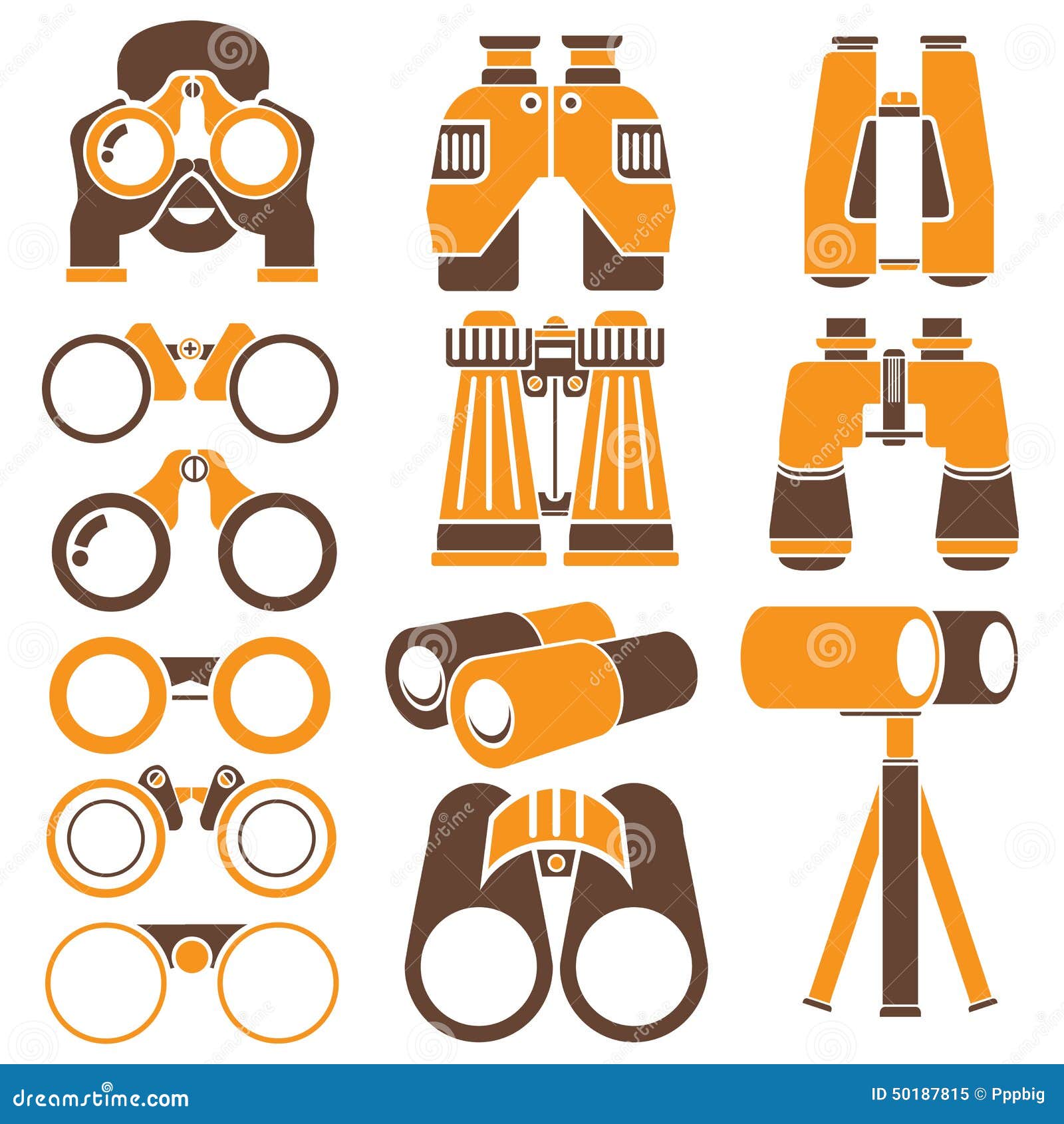 Binocular icons stock illustration. Illustration of explorer - 50187815