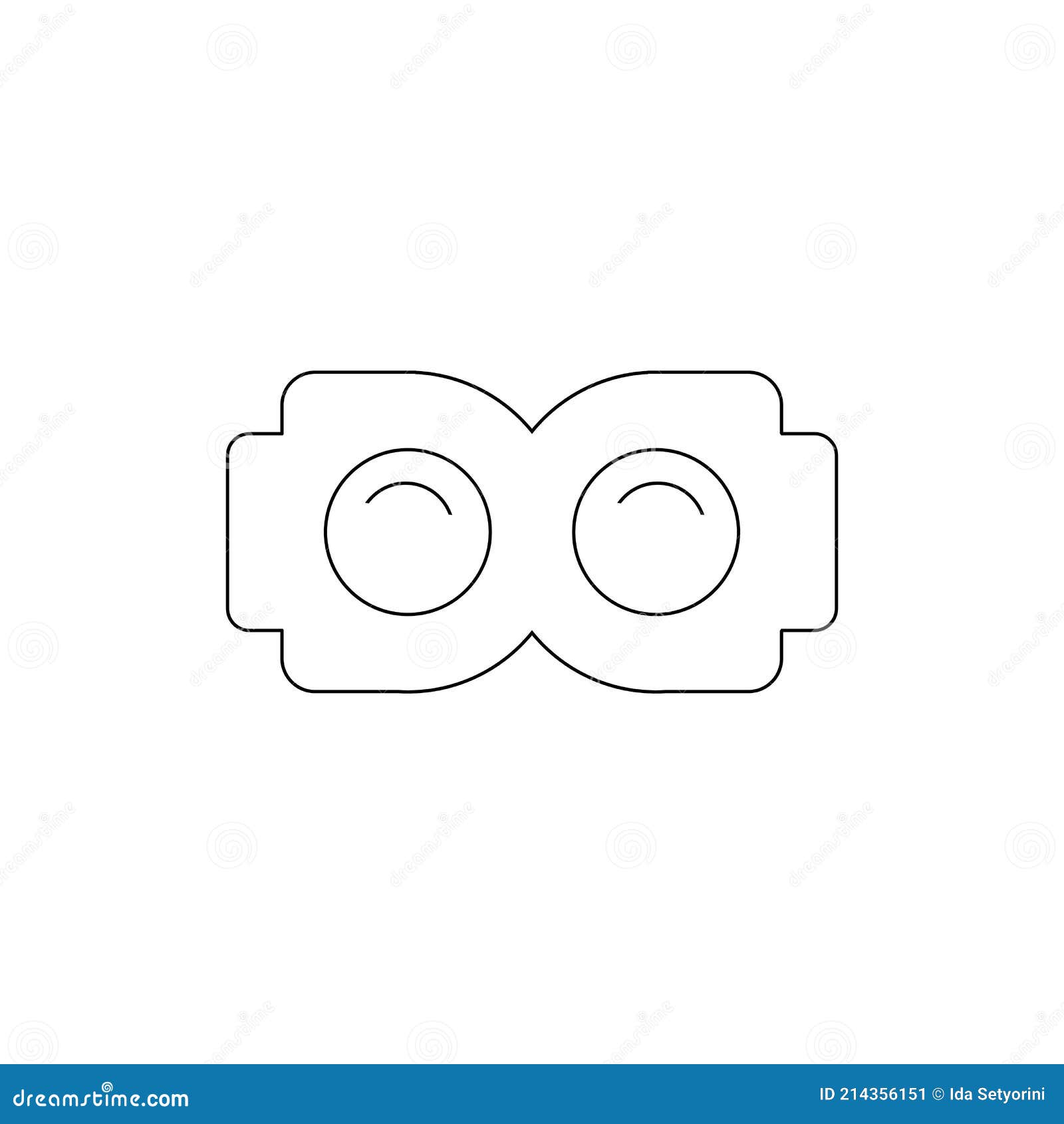 Binocular logo stock vector. Illustration of logo, discovery - 214356151
