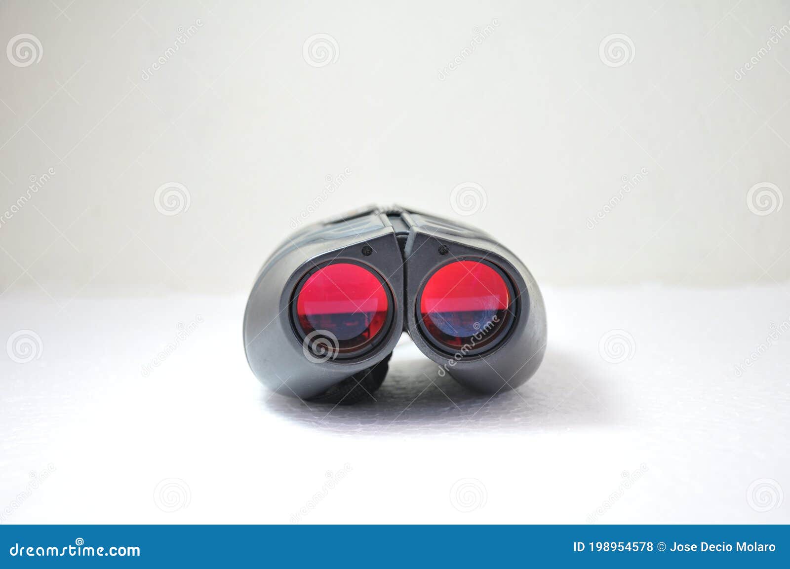 Binoculars with Red Night Vision Lens Stock Photo - Image of objetos ...