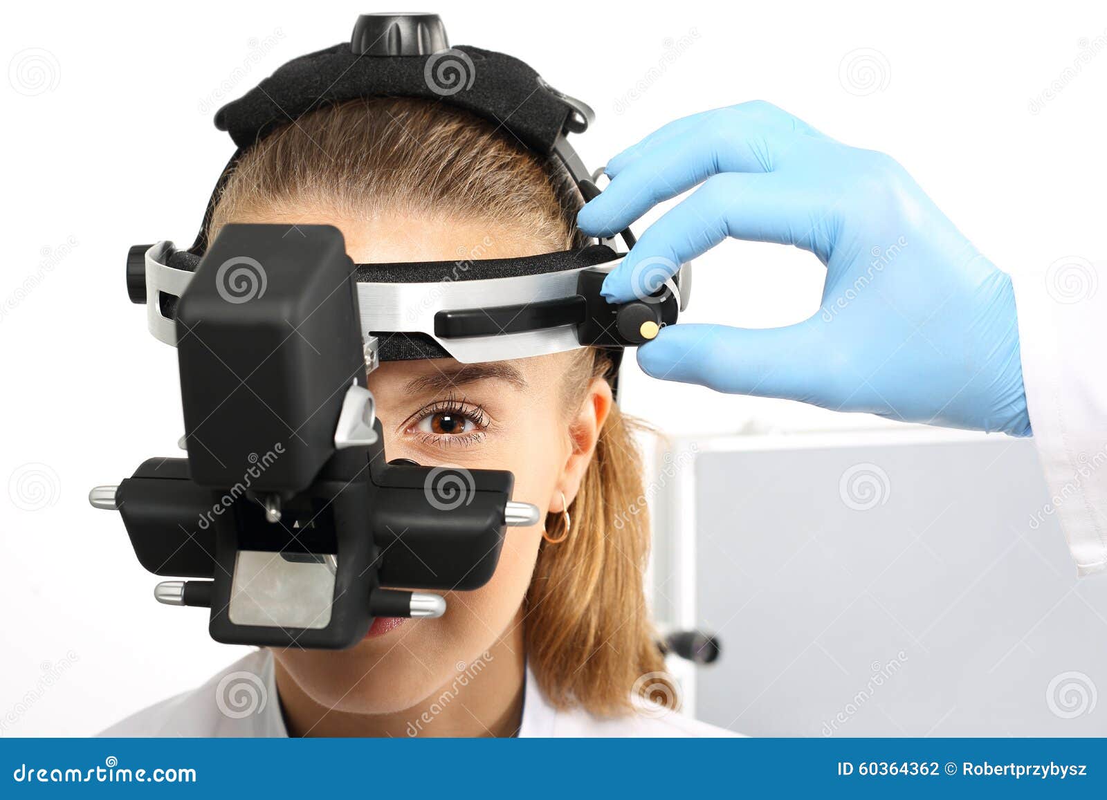 Binocular Ophthalmoscope, an Eye Examination at an Ophthalmologist ...