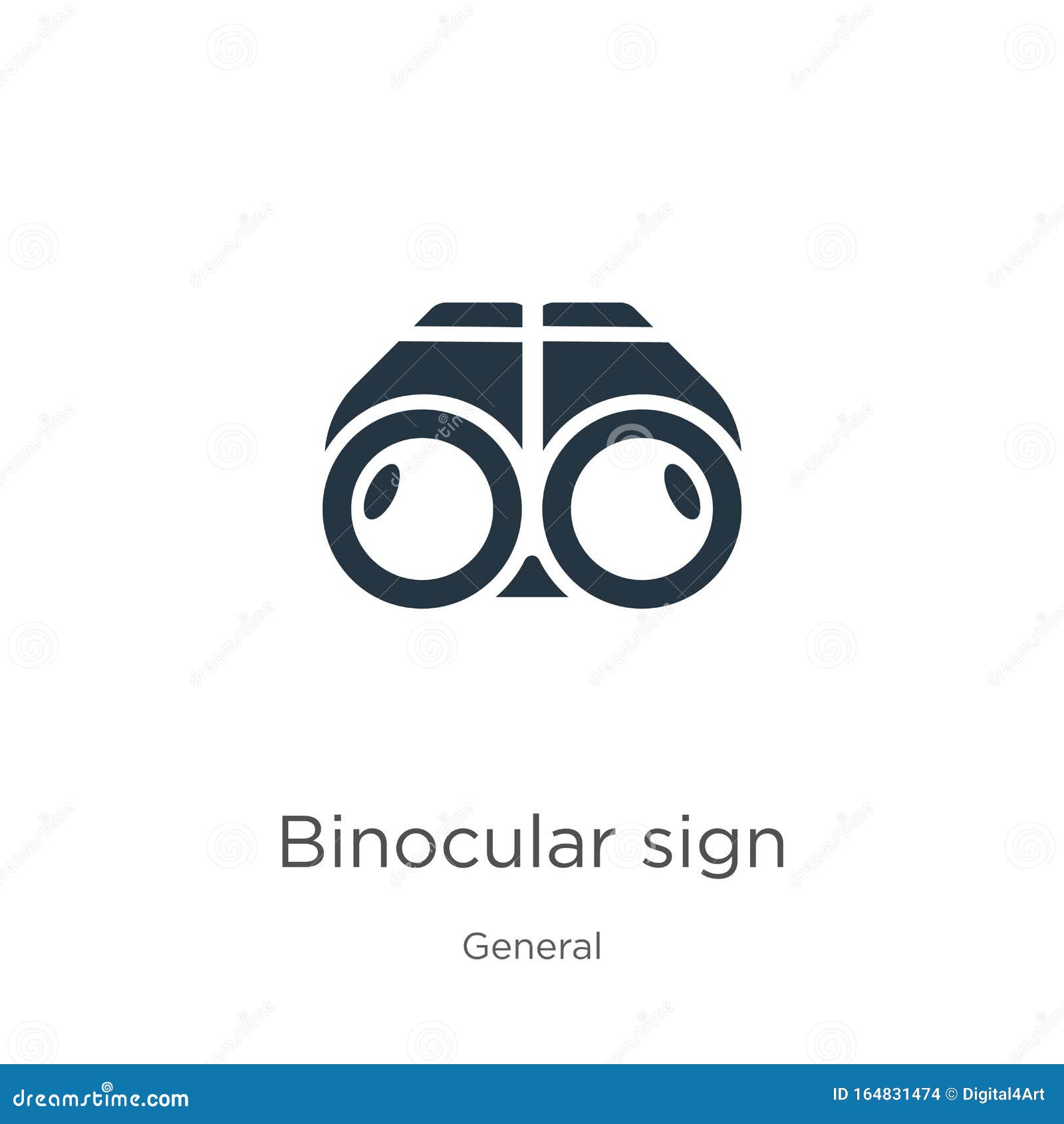 Binocular Sign Icon Vector. Trendy Flat Binocular Sign Icon from ...