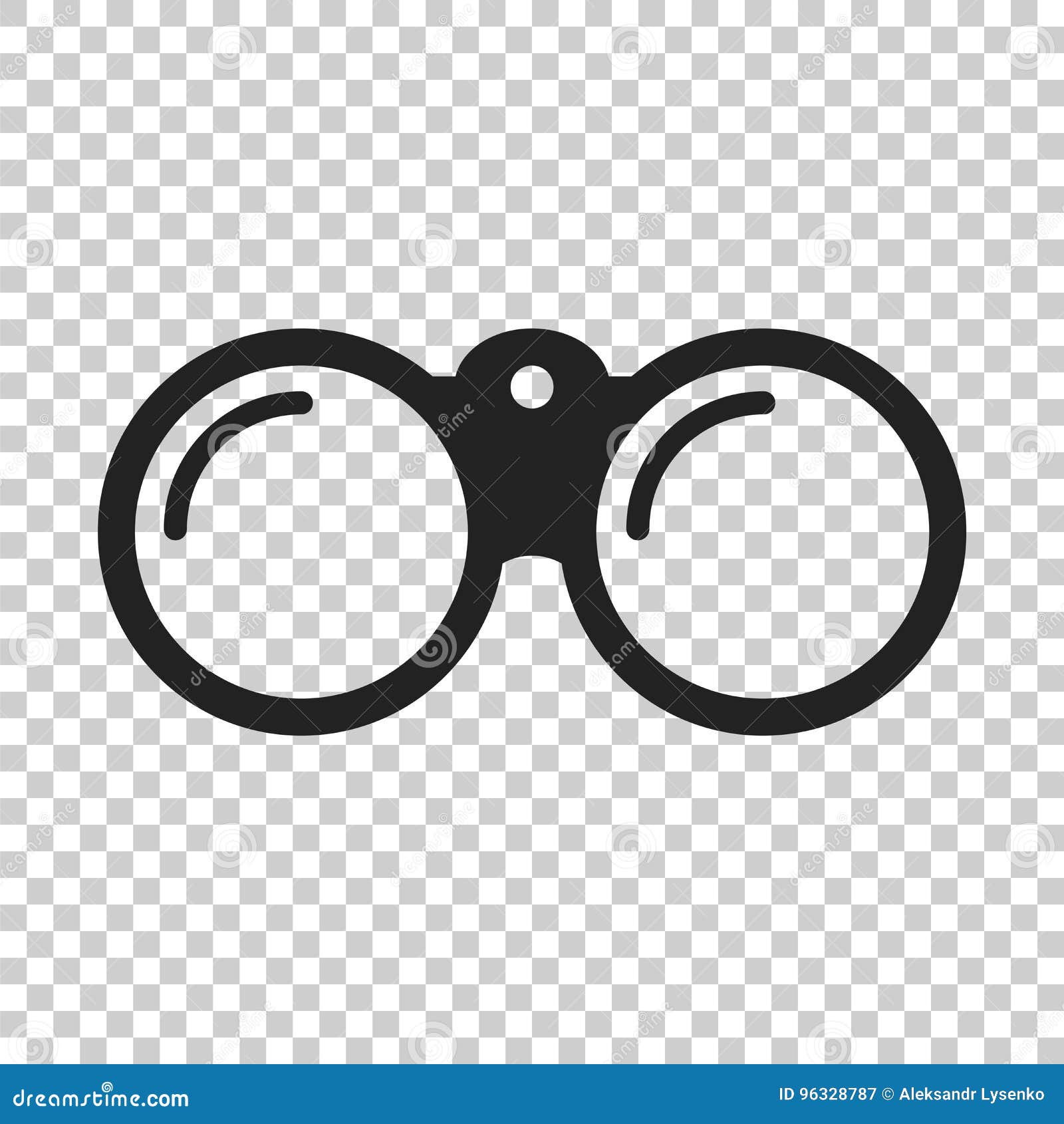 Binocular Vector Icon. Binoculars Explore Flat Illustration Stock ...