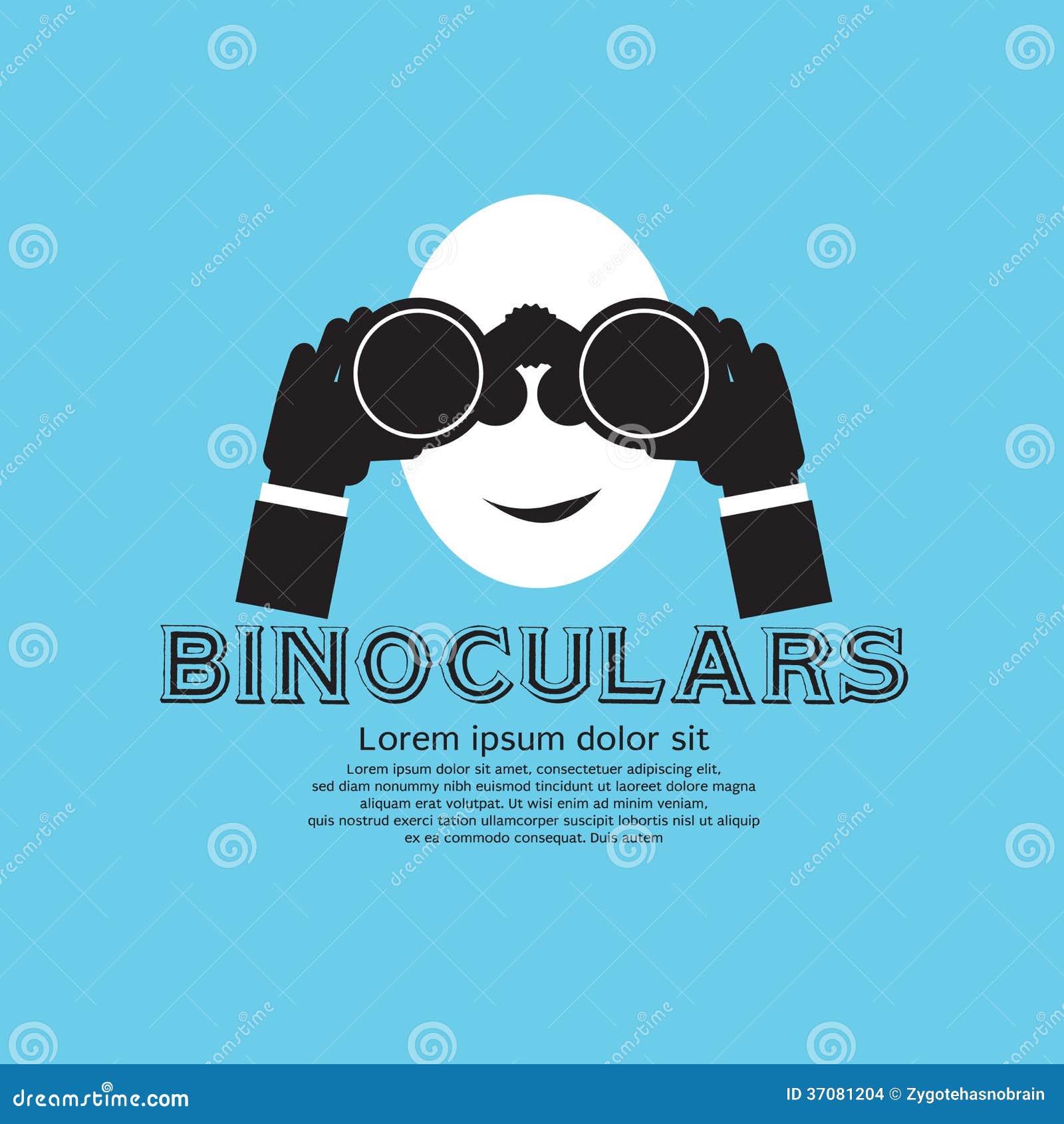 Binocular. Vector Illustration | CartoonDealer.com #37081204