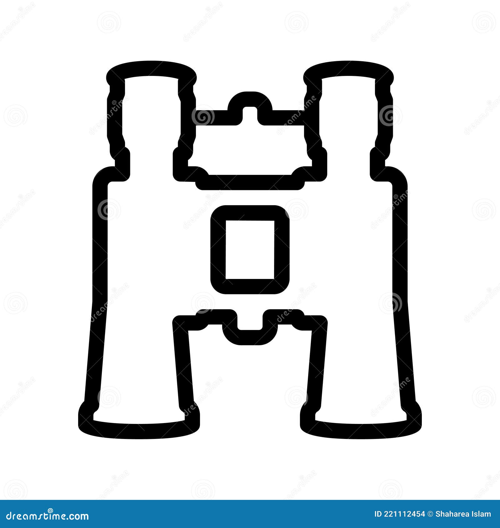 Binocular, Vision icon stock vector. Illustration of vision - 221112454