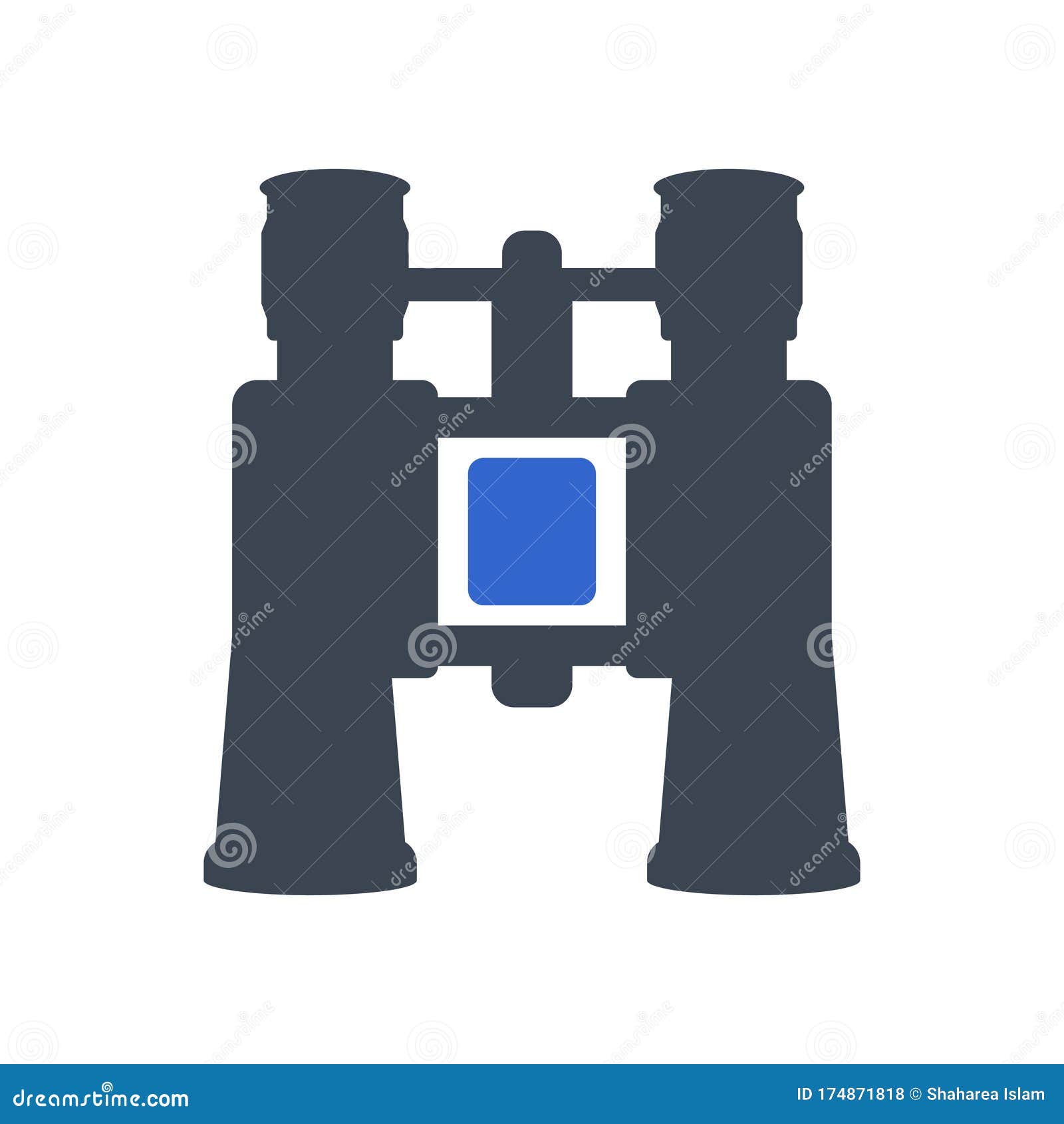 Binocular, Vision icon stock vector. Illustration of opportunity ...