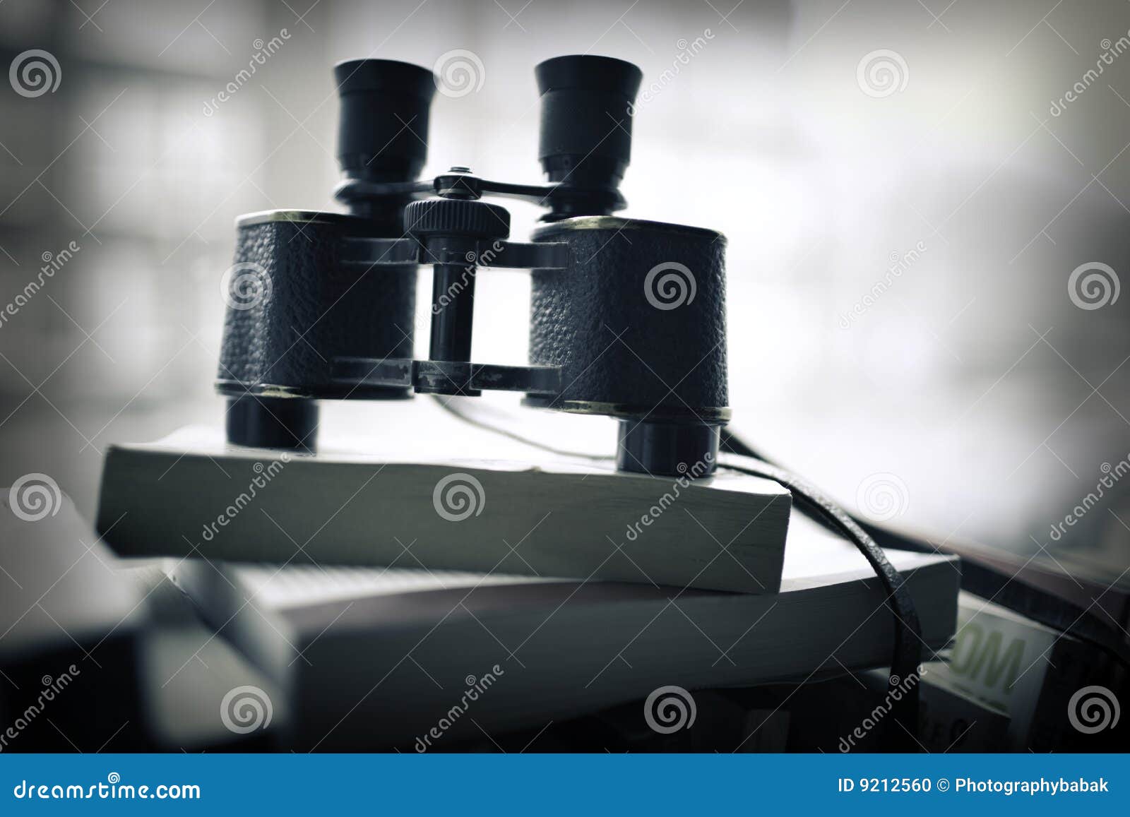 Binoculars stock photo. Image of books, vintage, binoculars - 9212560