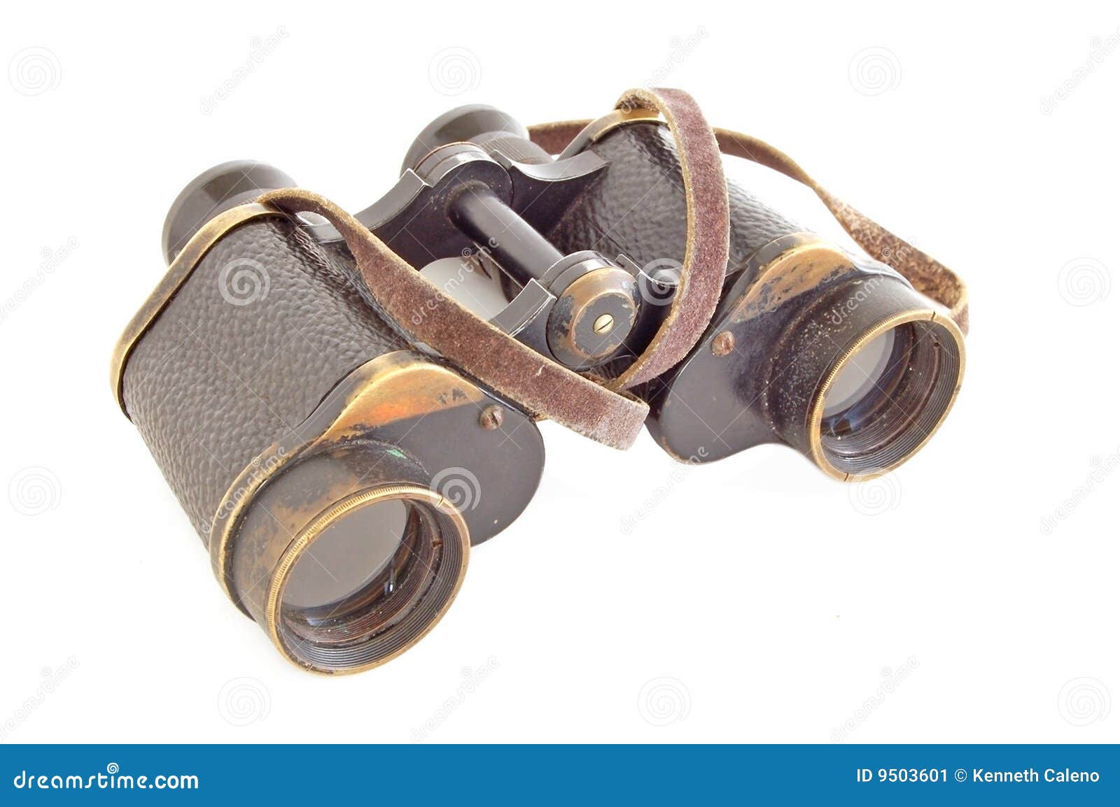 Binoculars stock image. Image of strap, vintage, brass - 9503601