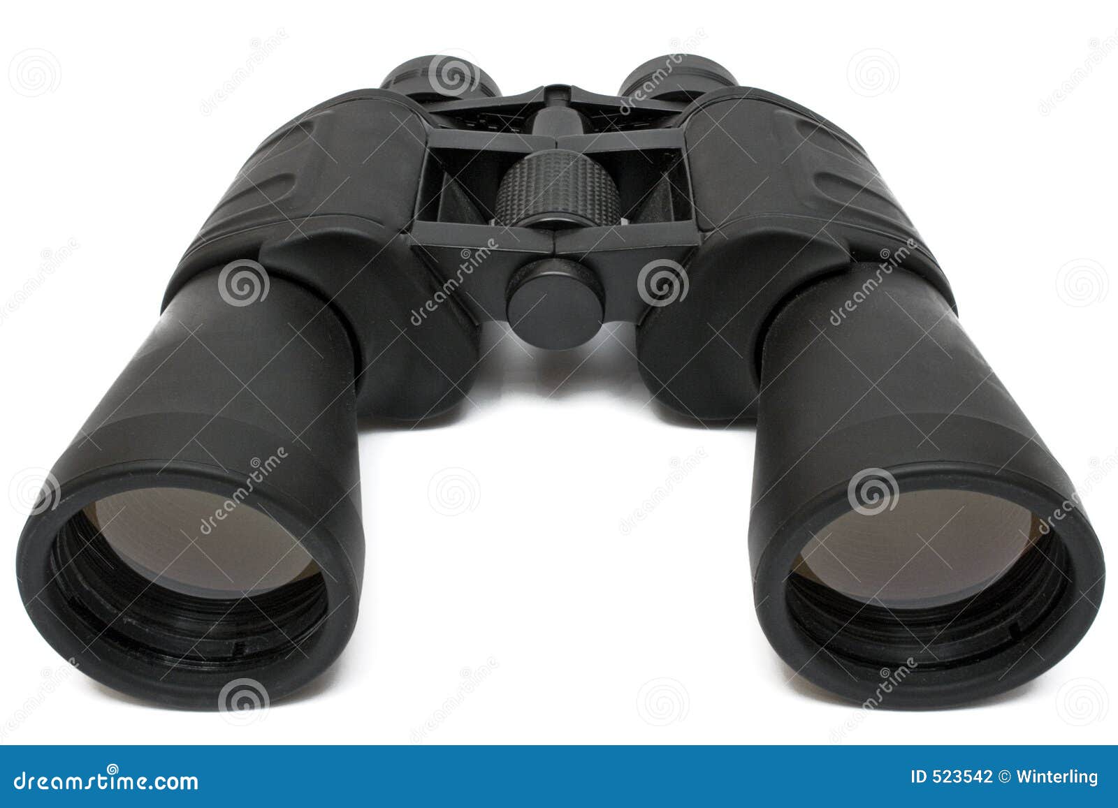 Binoculars Back - Top View W/ Path Stock Photo - Image of searching ...