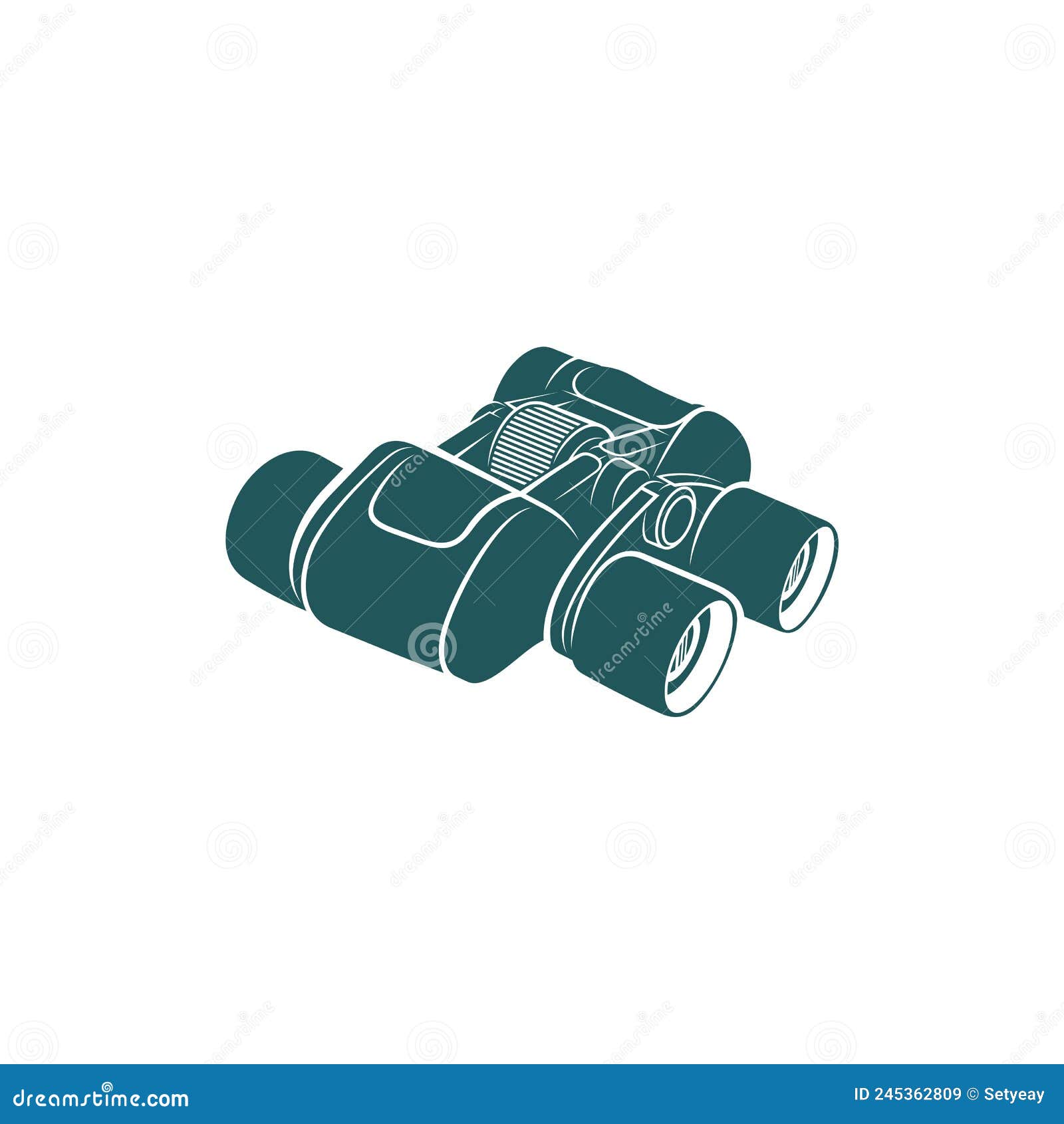 Binoculars Design Vector. Icon Symbol Stock Illustration - Illustration ...
