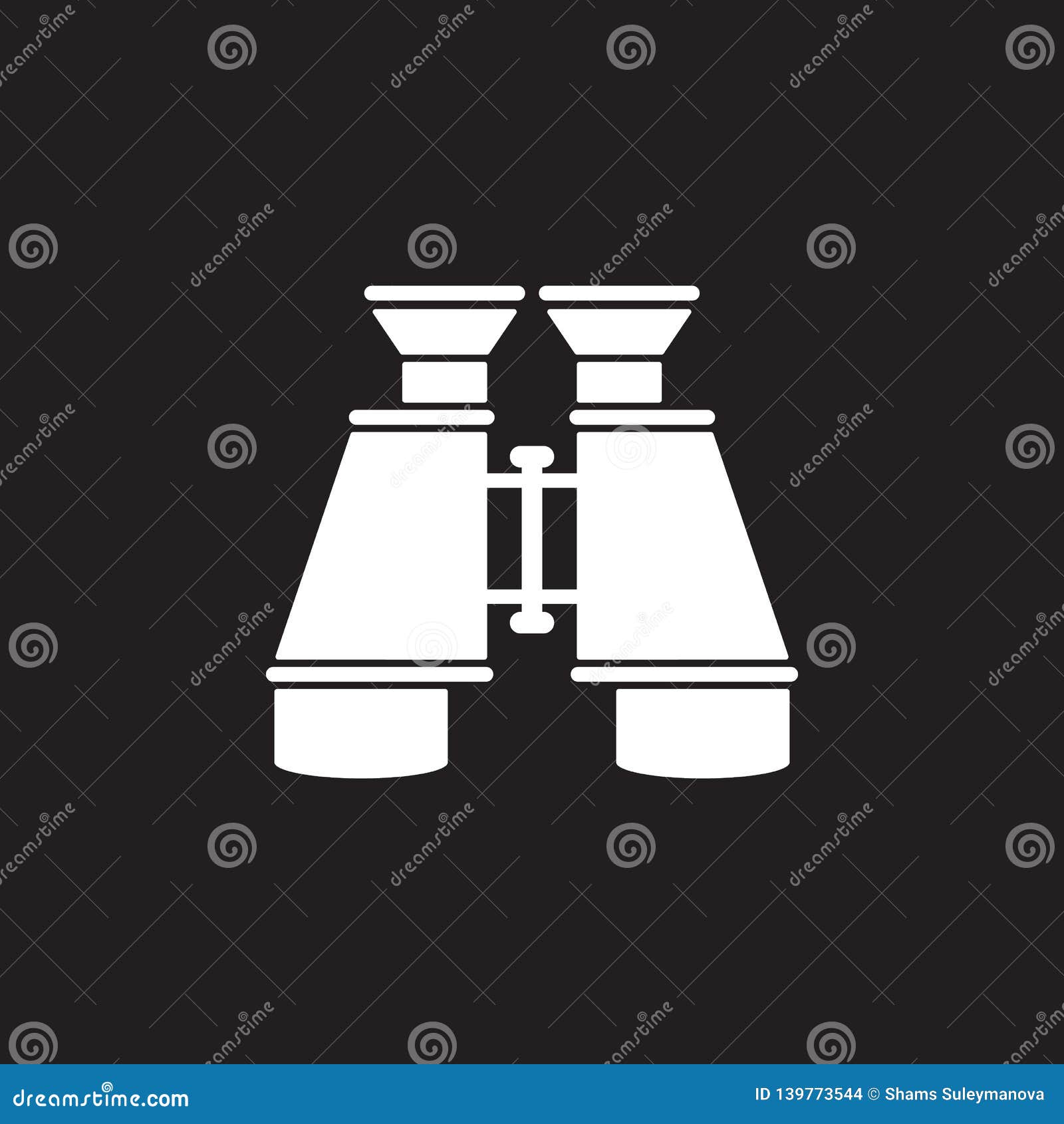 Binoculars Icon. Simple Element Illustration. Binoculars Symbol Design ...