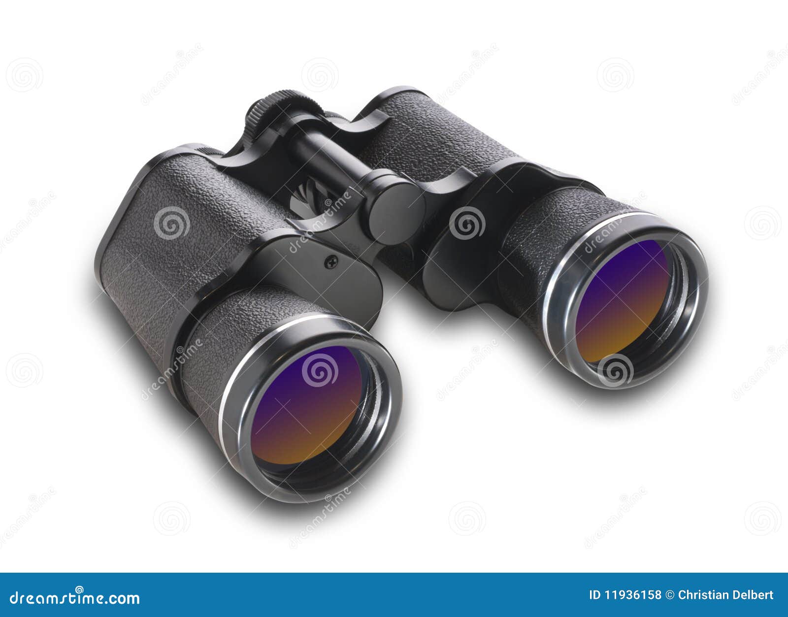 Binoculars, isolated stock photo. Image of zoom, magnify - 11936158
