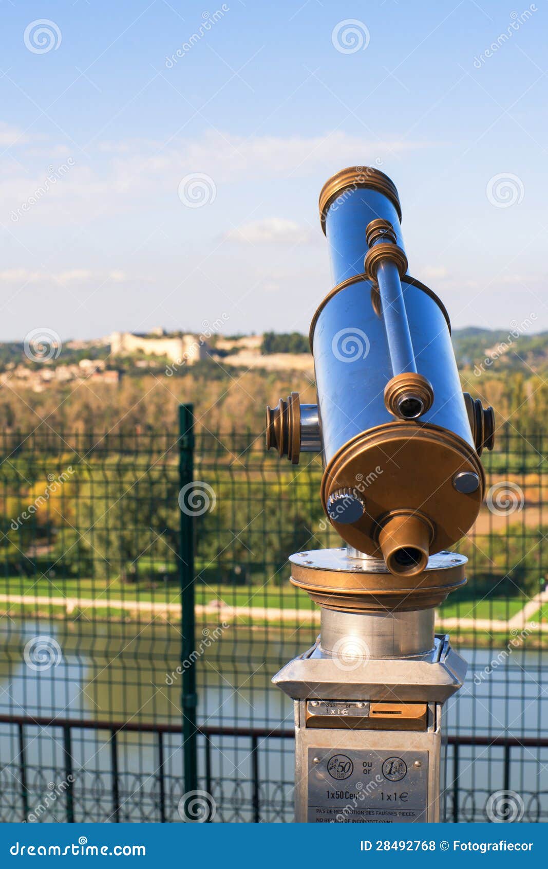 Binoculars, Observation Platform Stock Photo - Image of handheld ...