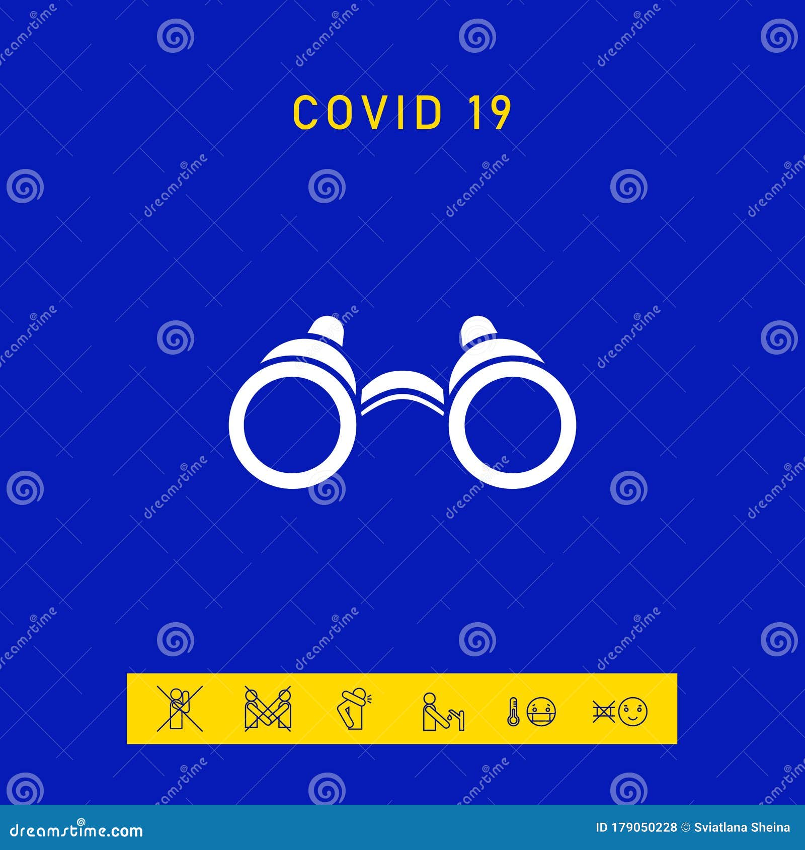 Binoculars Symbol Icon. Graphic Elements for Your Design Stock ...