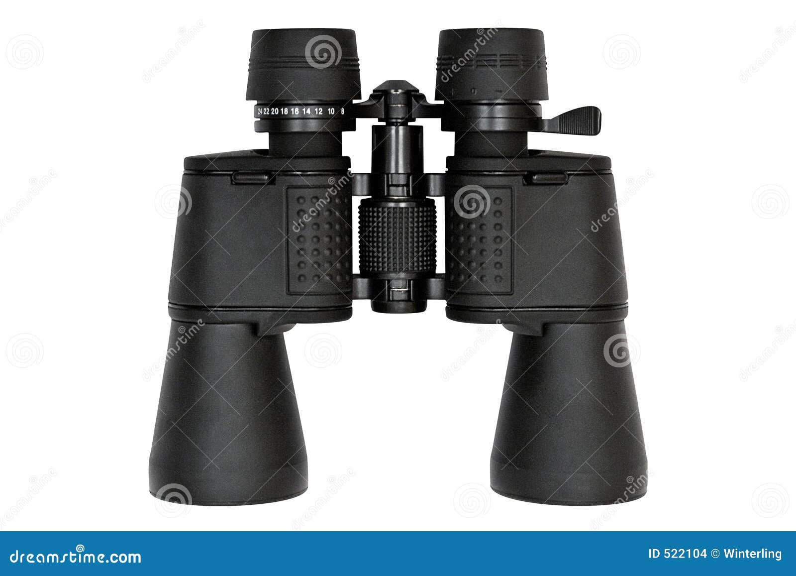 Binoculars - Top View W/ Path Stock Photo - Image of magnify ...