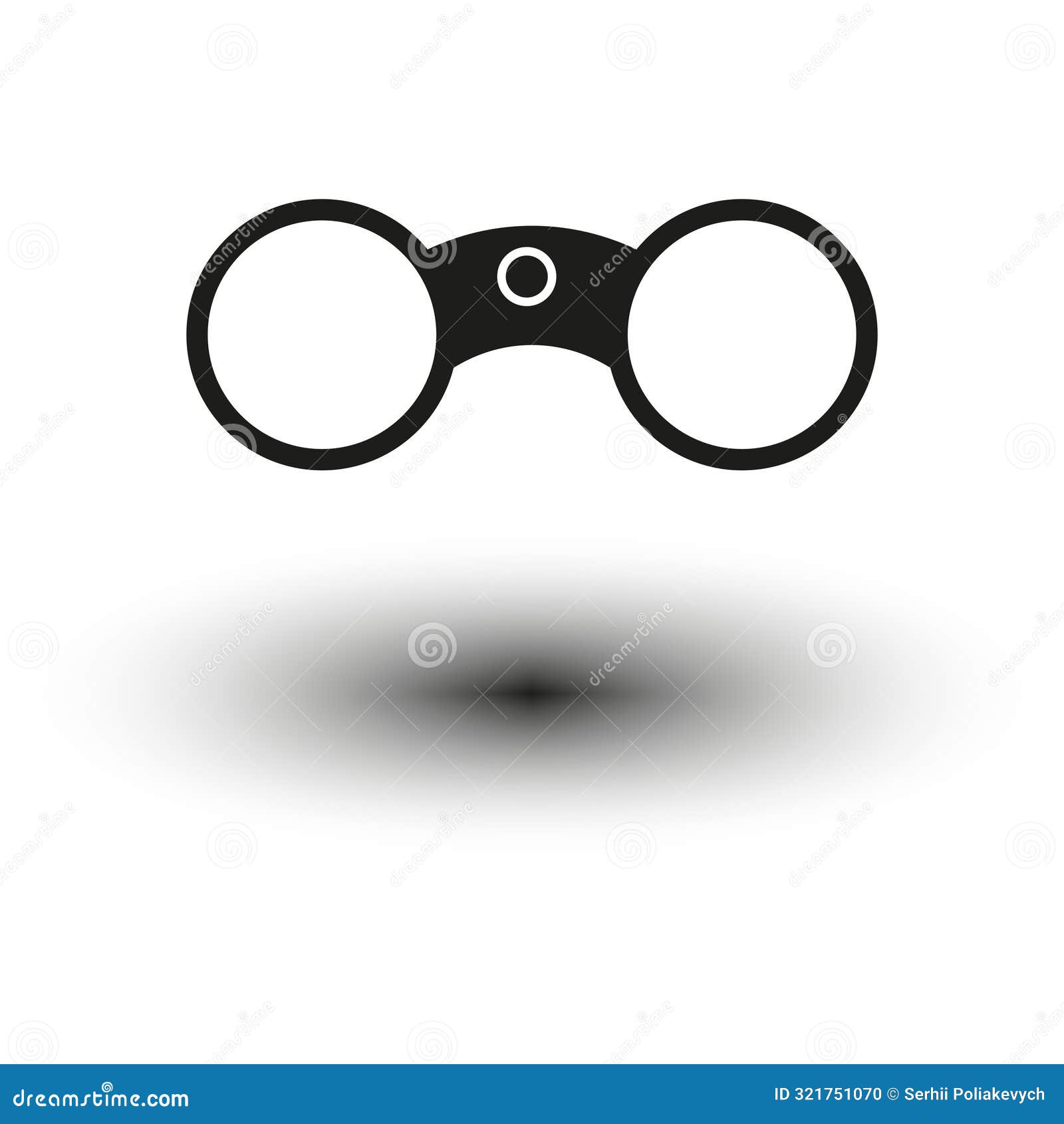 Binoculars Vector Icon. Surveillance Observation Symbol Stock Vector ...