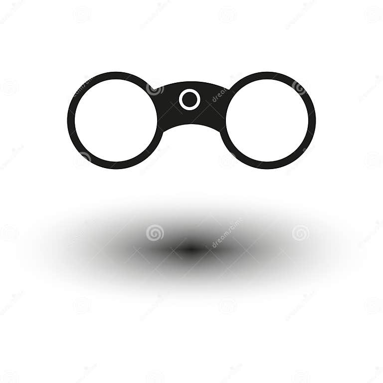 Binoculars Vector Icon. Surveillance Observation Symbol Stock Vector ...