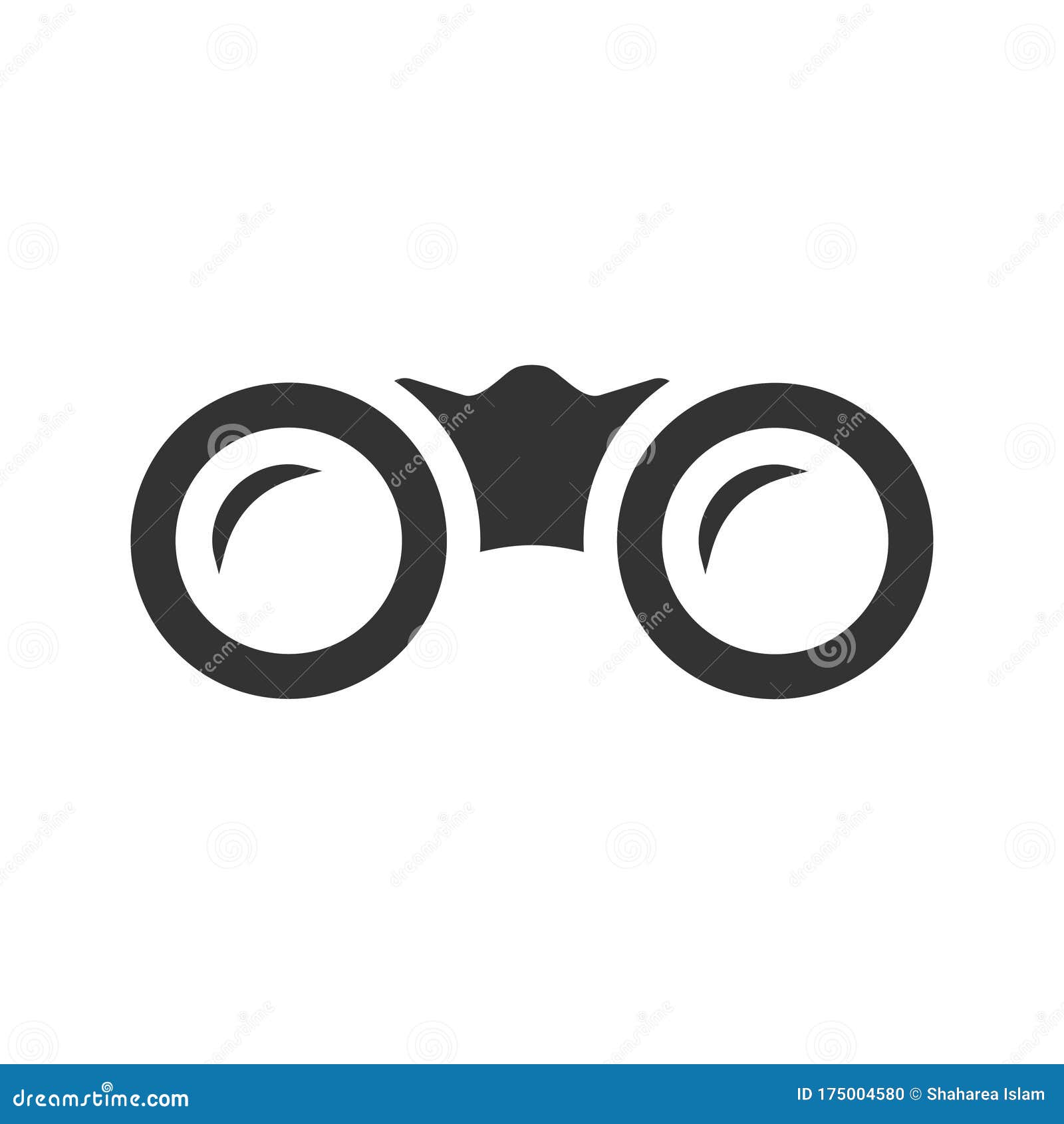 Binoculars, Vision icon stock vector. Illustration of symbol - 175004580