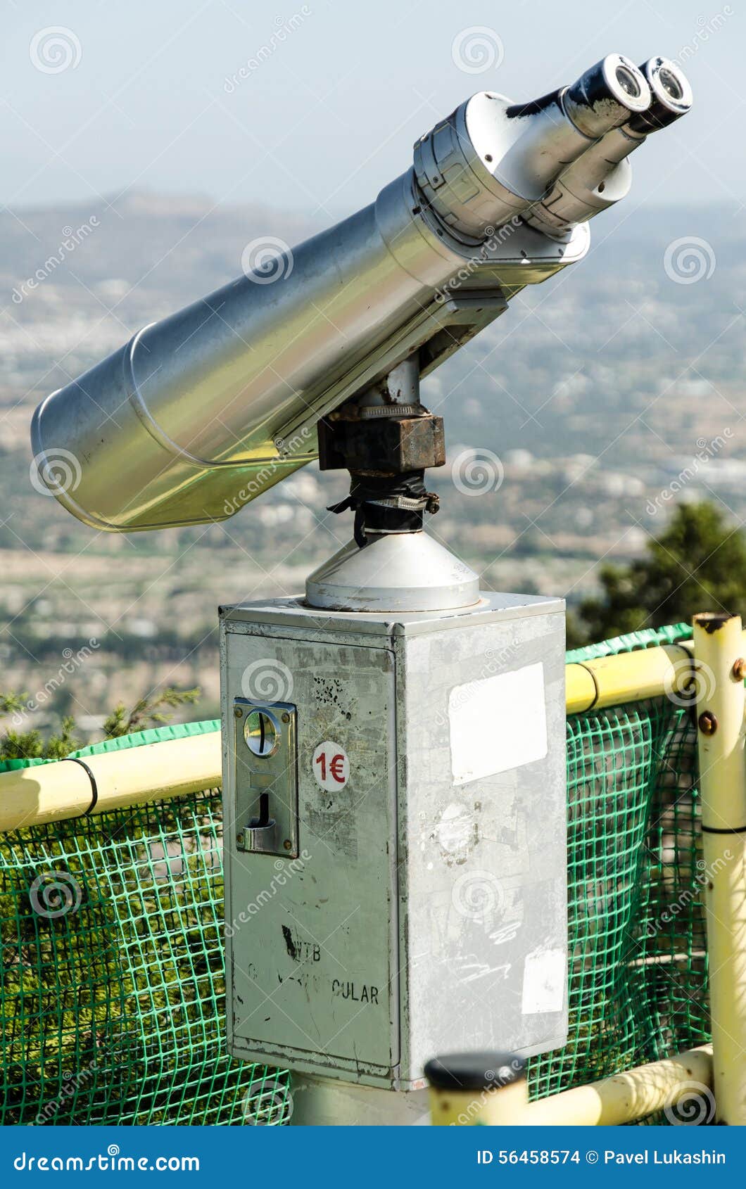 Binoscope on the Observation Deck Stock Photo - Image of viewpoint ...