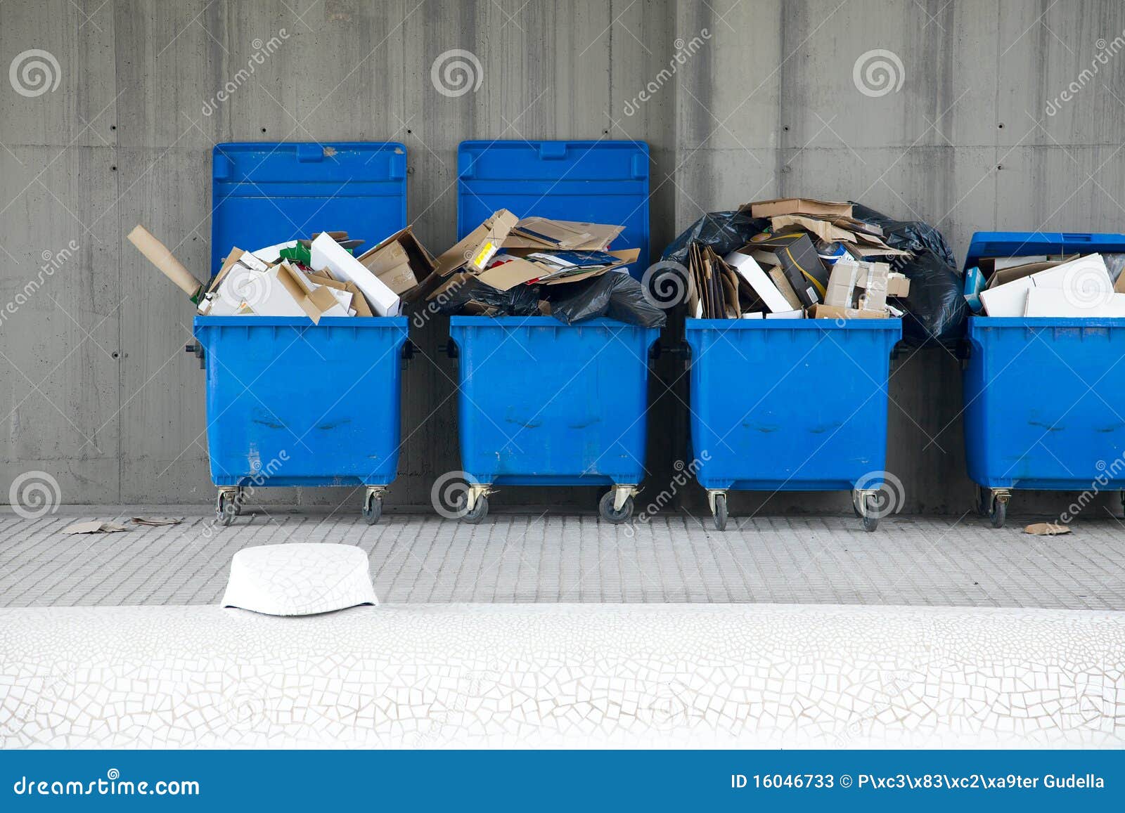 Bins stock image. Image of rubbish, litter, disposed - 16046733