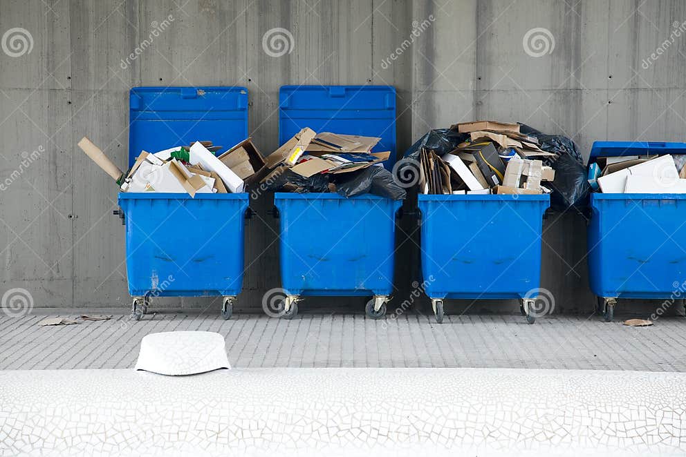 Bins stock image. Image of rubbish, litter, disposed - 16046733