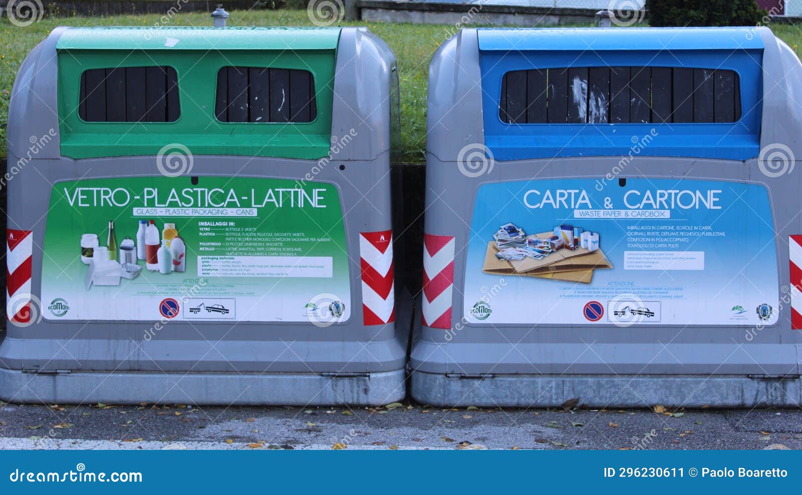 Bins for Separate Collection of Garbage Editorial Photo - Image of ...