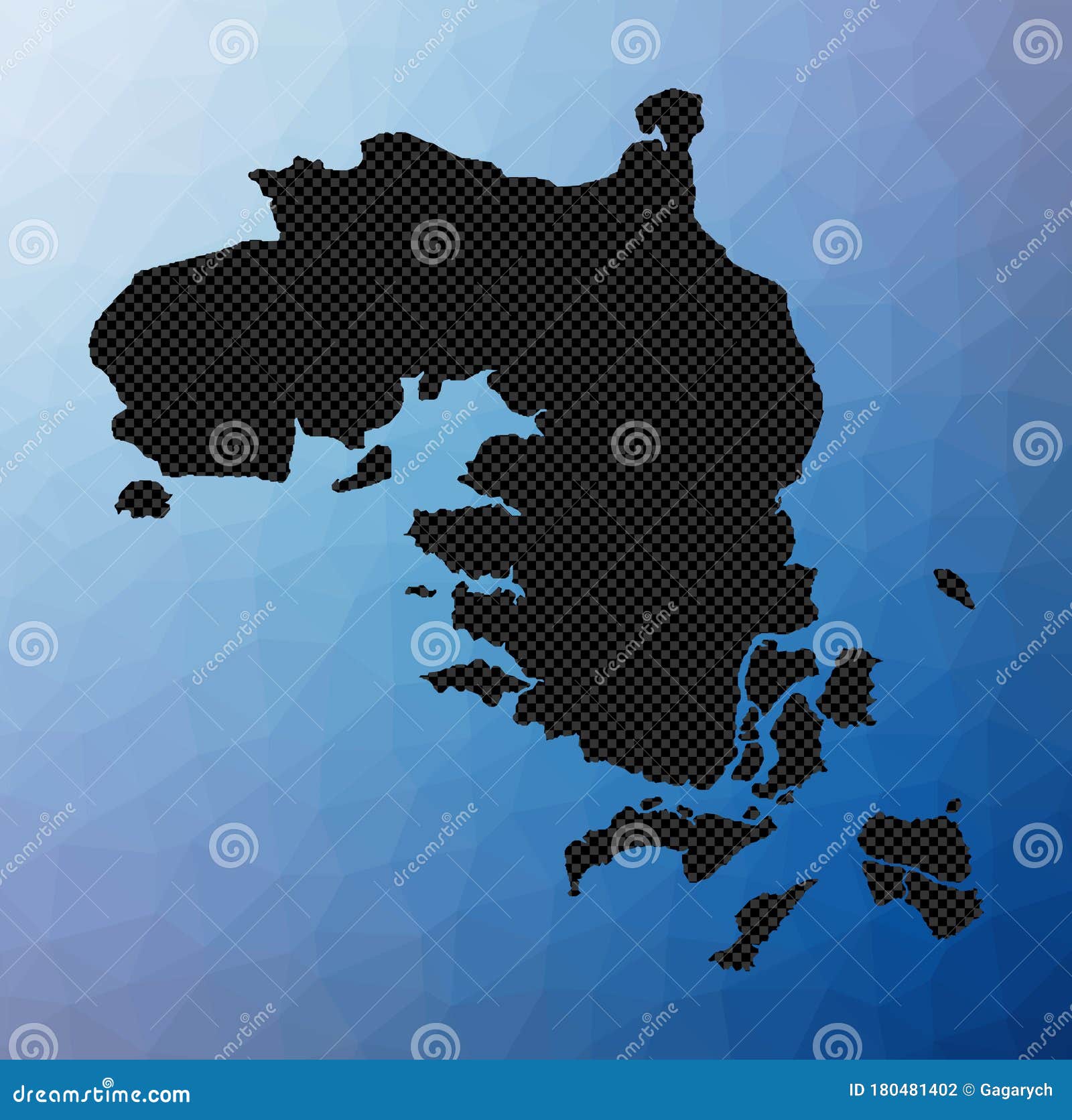 Bintan Island Geometric Map. Stock Vector - Illustration of infographic ...