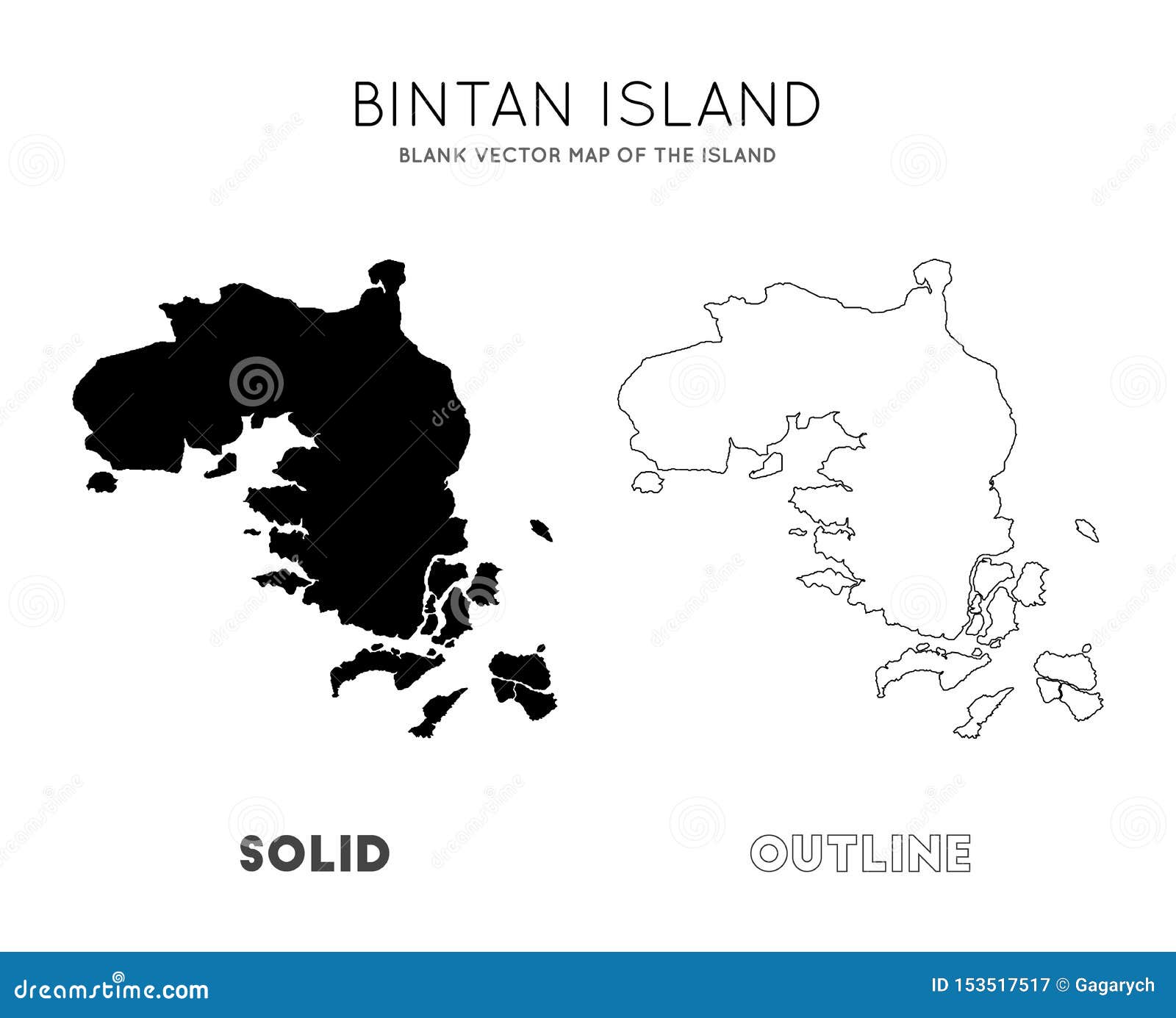 Bintan Island Round Logo. Vector Illustration | CartoonDealer.com ...