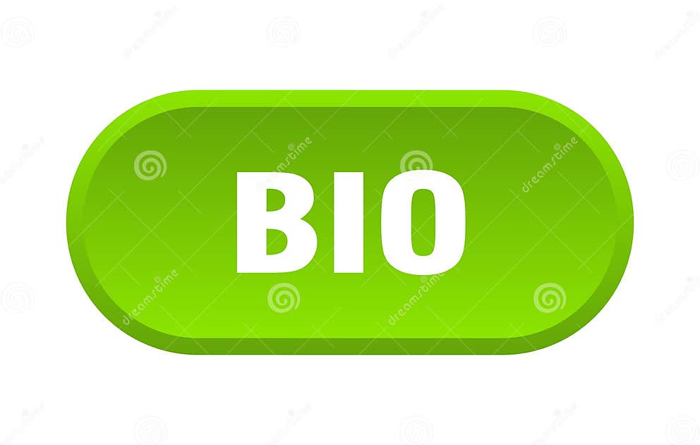 Bio button stock vector. Illustration of sign, notice - 158484068