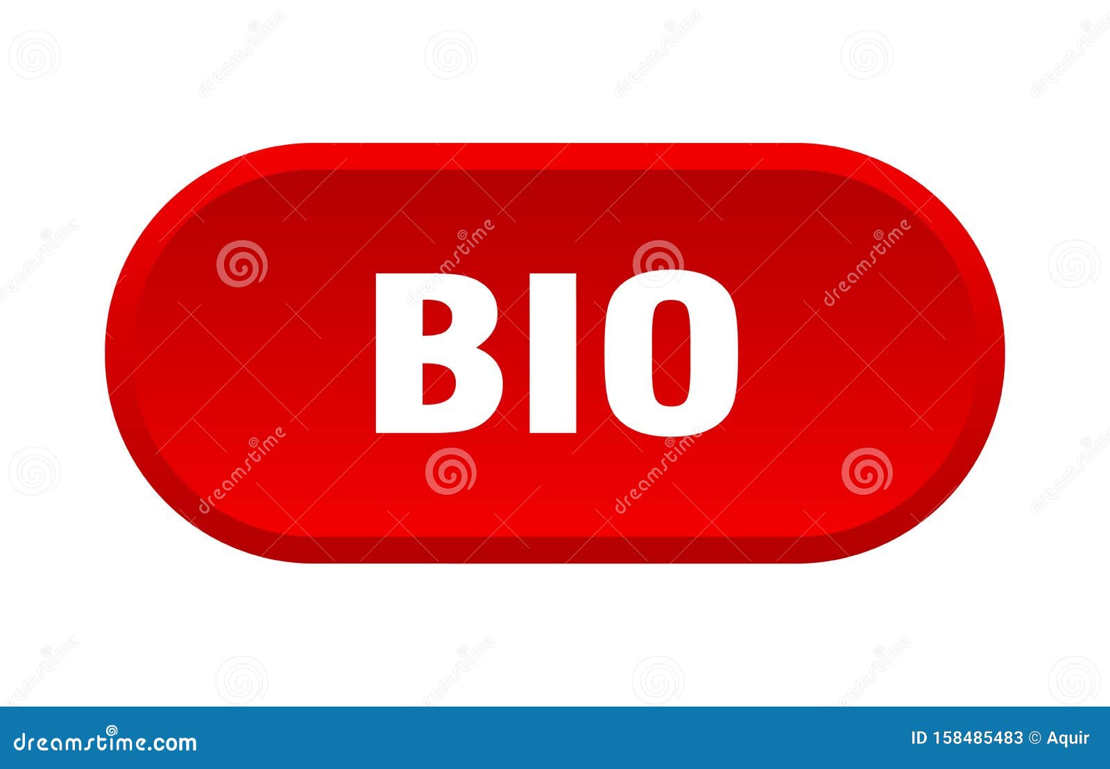 Bio button stock vector. Illustration of label, rounded - 158485483