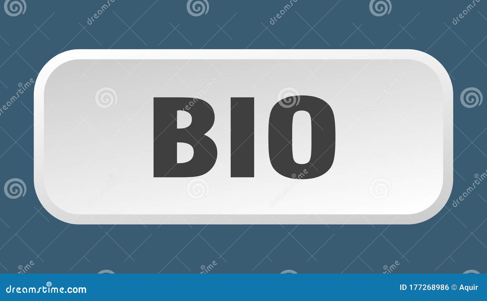 Bio Button. Bio Square 3d Push Button Stock Vector - Illustration of ...