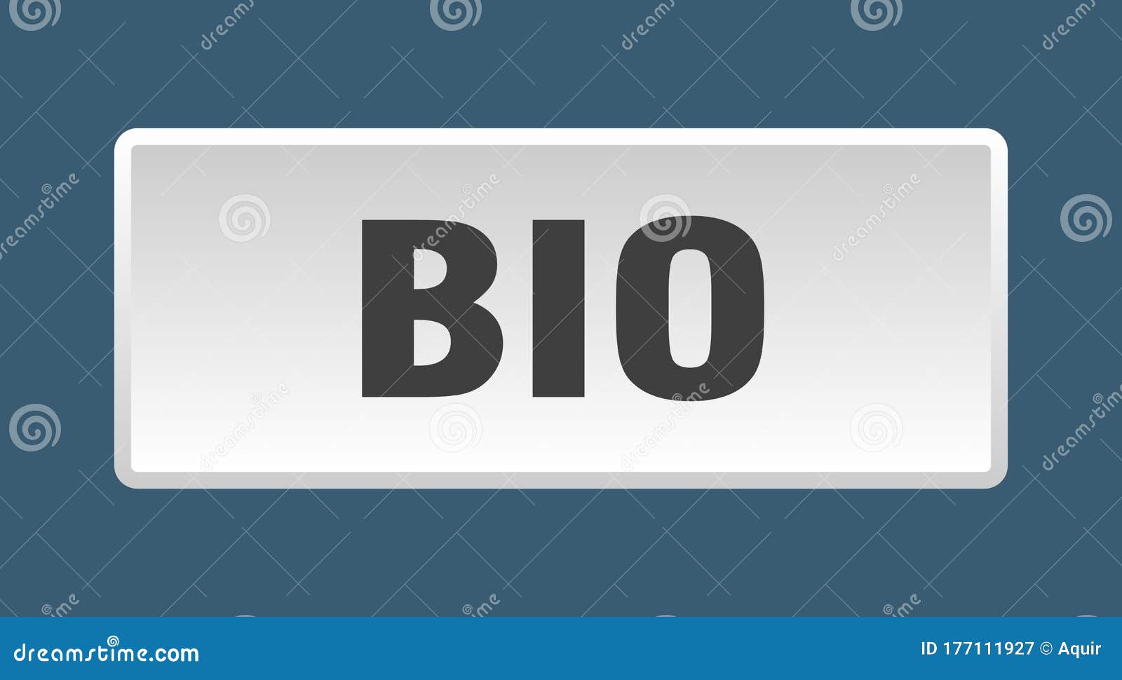 Bio Button. Bio Square Isolated Push Button Stock Vector - Illustration ...