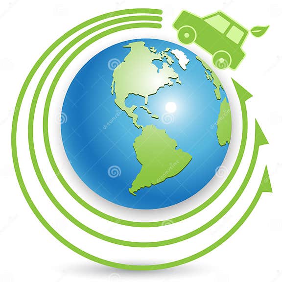 Bio car stock vector. Illustration of earth, element - 18111816