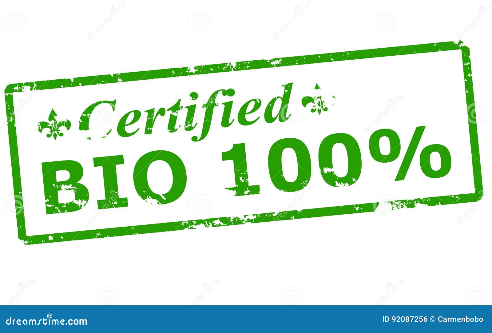 Bio certificada stock de ilustración. Ilustración de certificado - 92087256