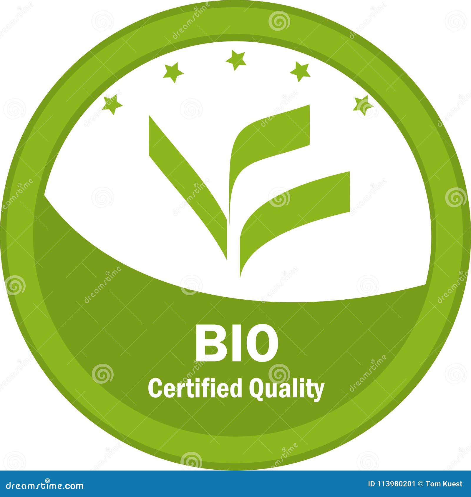 Bio Certified Quality Logo stock illustration. Illustration of quality ...