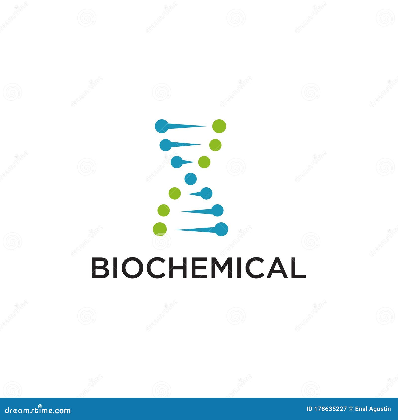 Bio Chemical Company Logo Design with Using Molecule Connection Icon ...