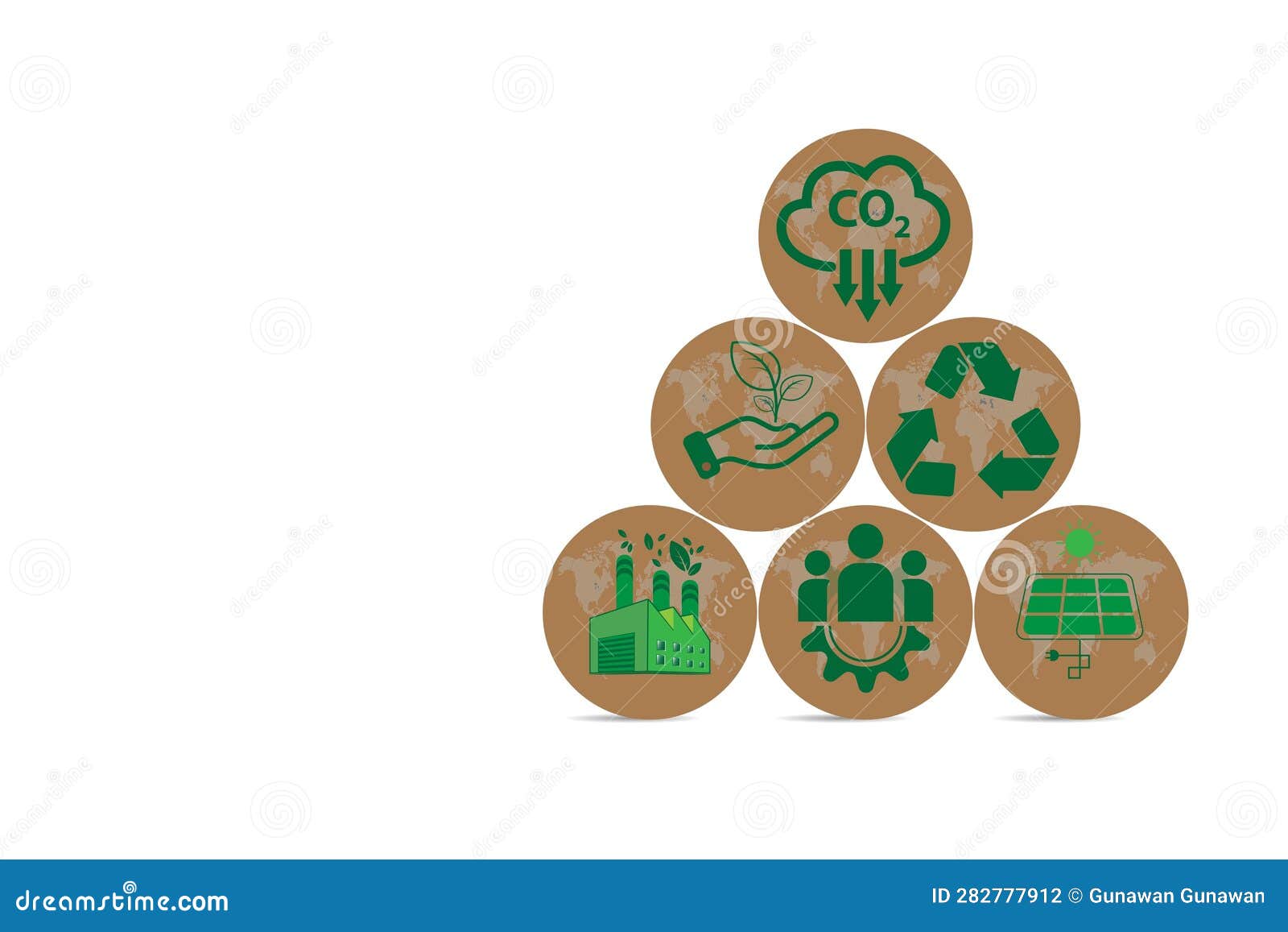 Bio Circular Green Economy Concept Stock Vector - Illustration of ...