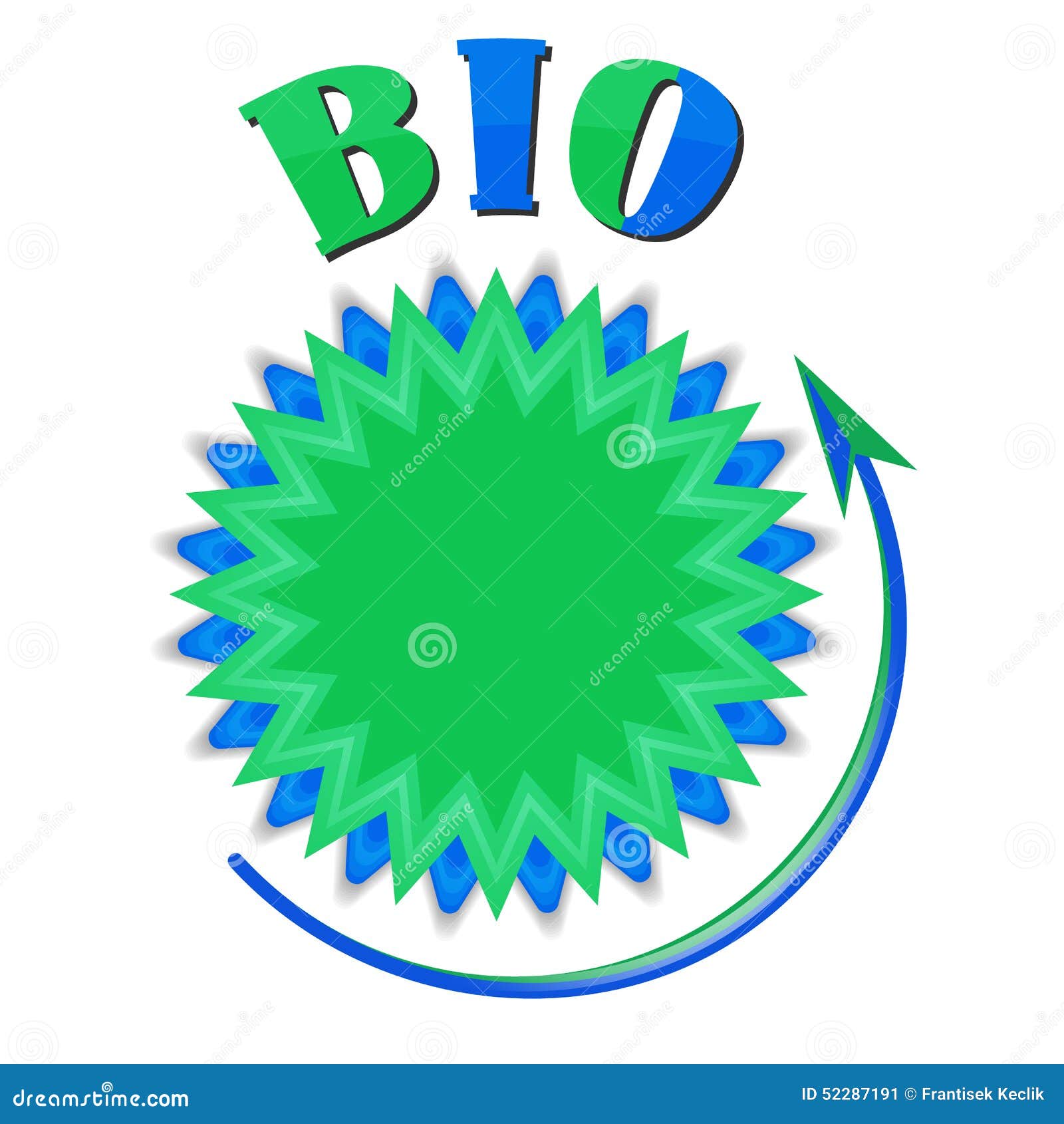 Bio circular object stock vector. Illustration of design - 52287191