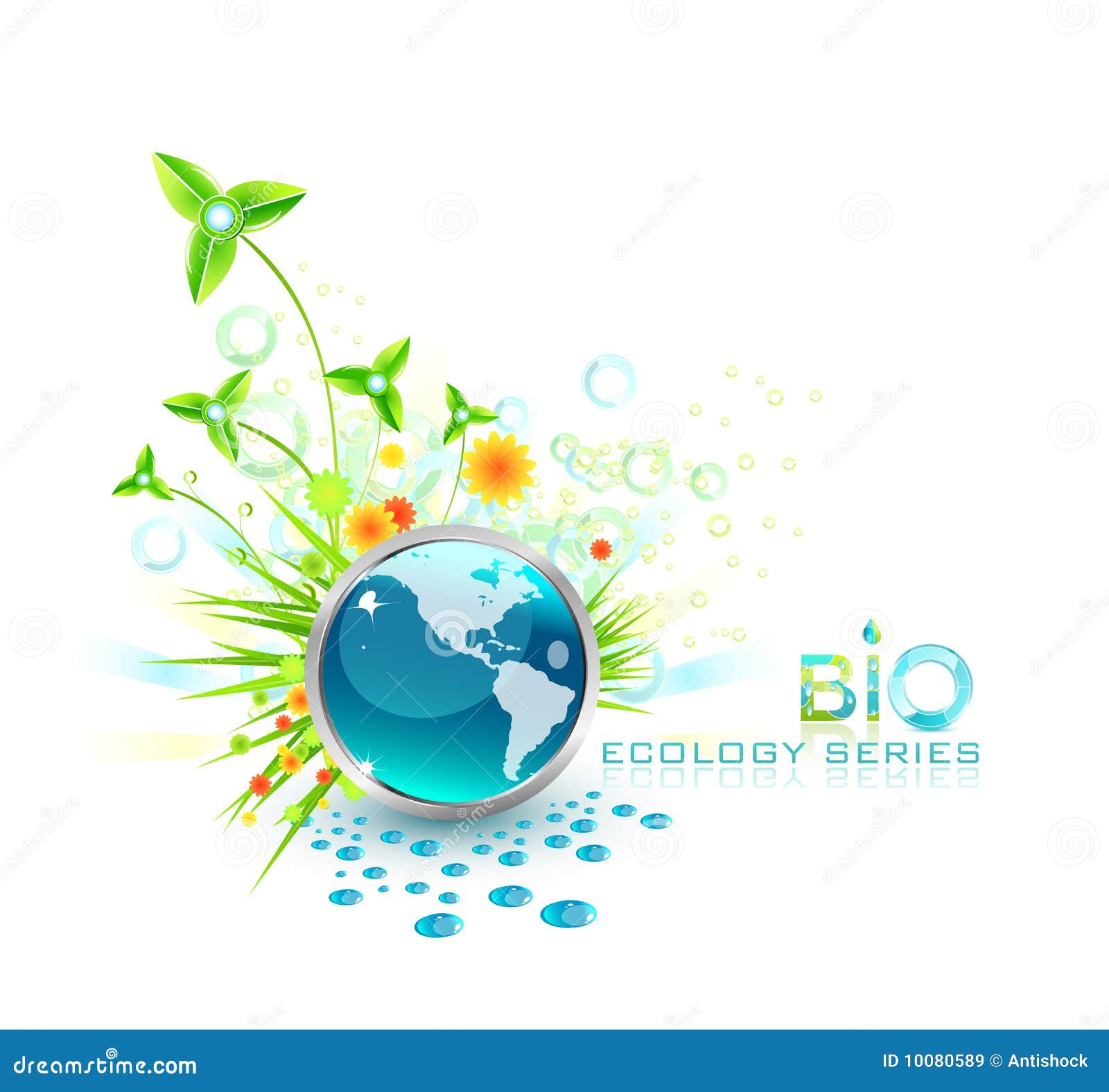 Bio design stock vector. Illustration of drop, earth - 10080589