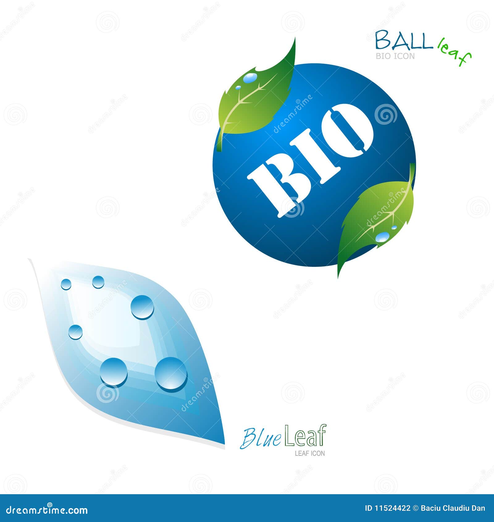 Bio design elements stock vector. Illustration of isolated - 11524422