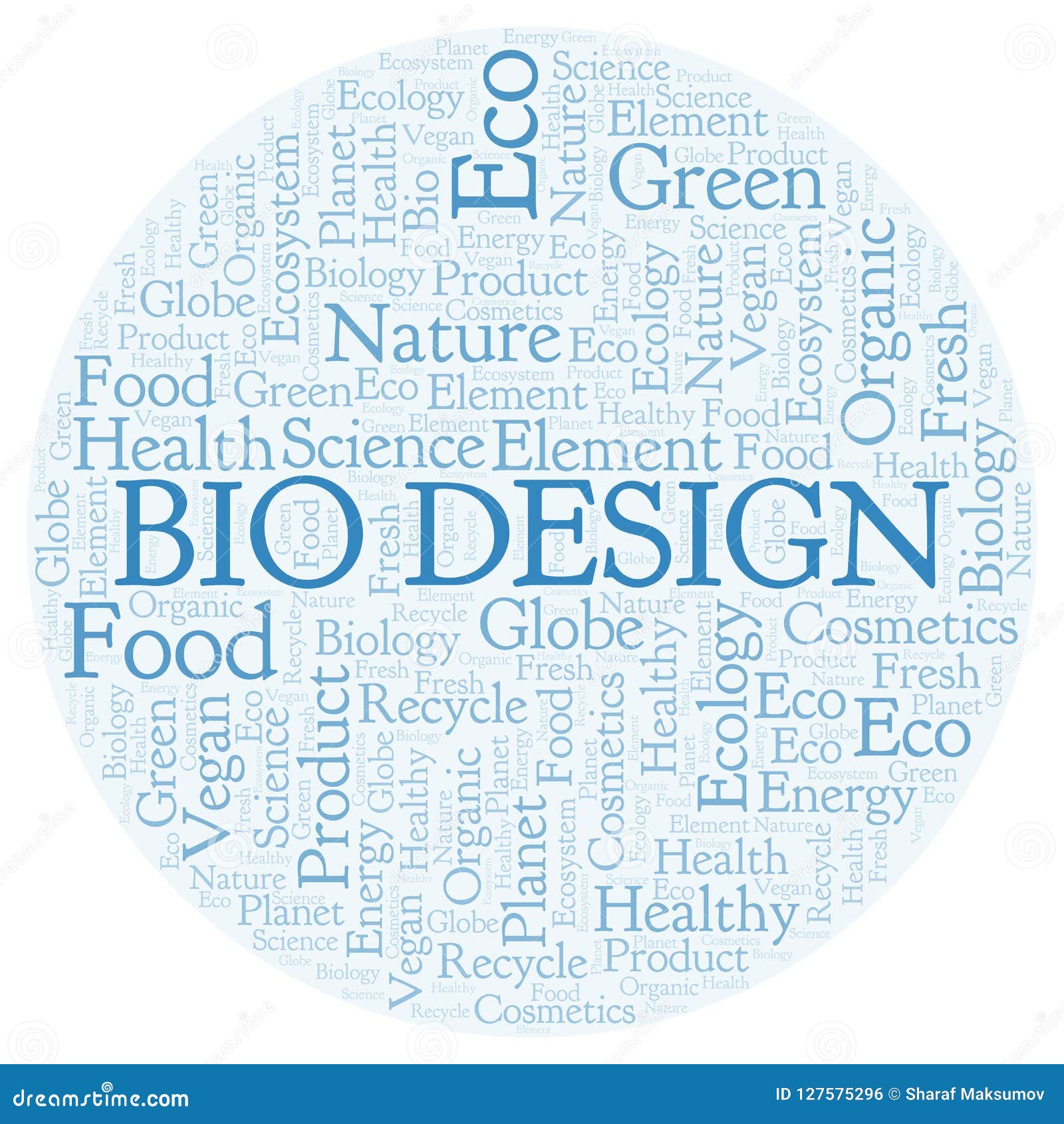 Bio Design word cloud. stock illustration. Illustration of font - 127575296