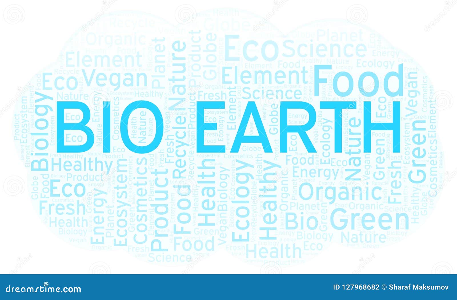 Bio Earth word cloud. stock illustration. Illustration of healthy ...