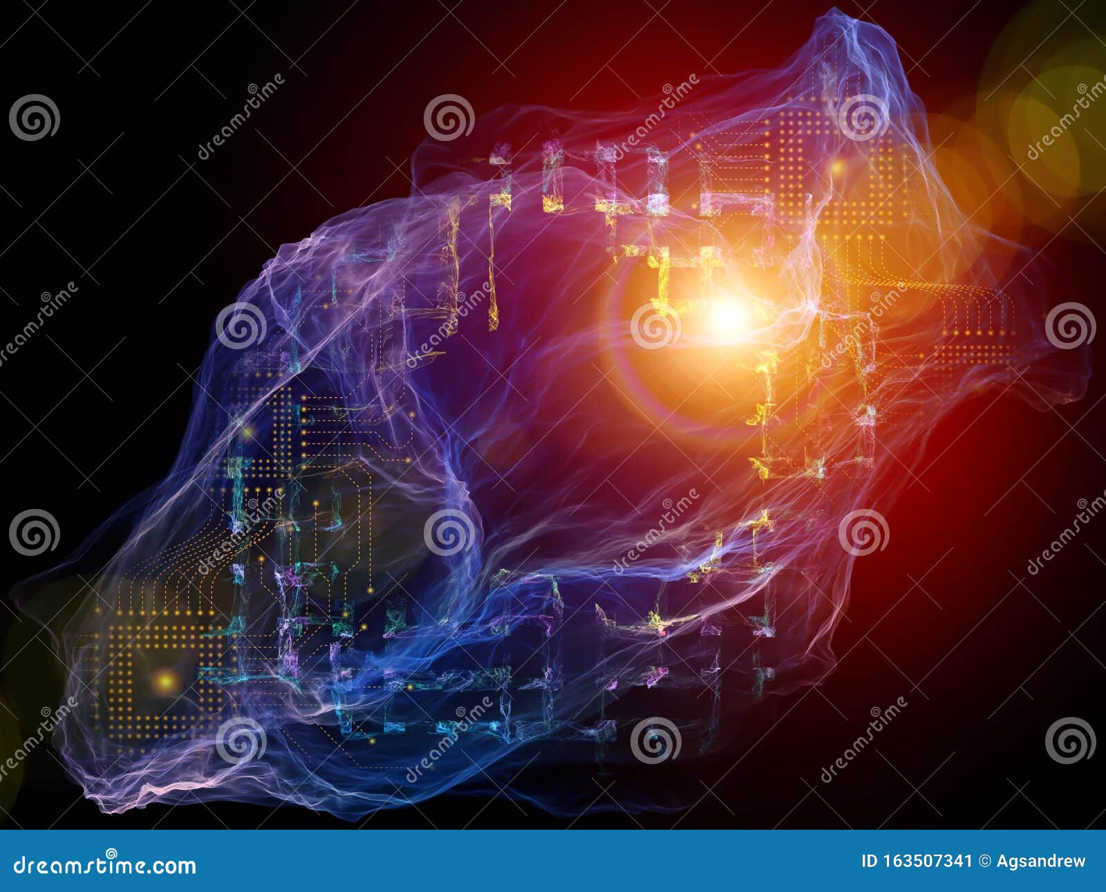 Bio-electric Element stock illustration. Illustration of science ...