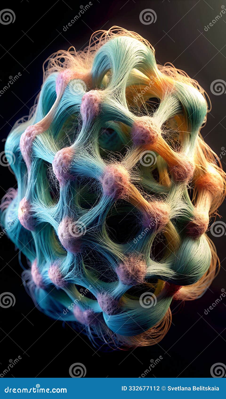 Bio fiber structure stock illustration. Illustration of intricate ...