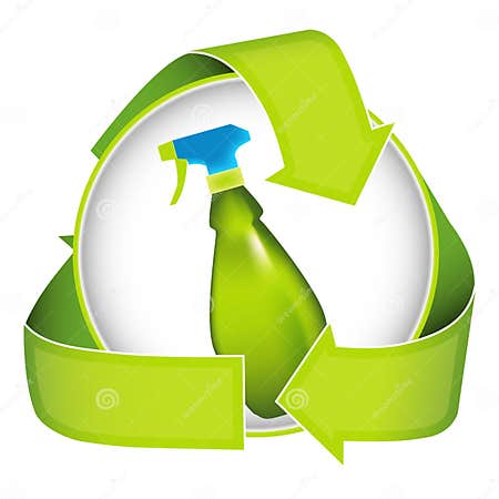 Bio Friendly Cleaner stock illustration. Illustration of mister - 8631532