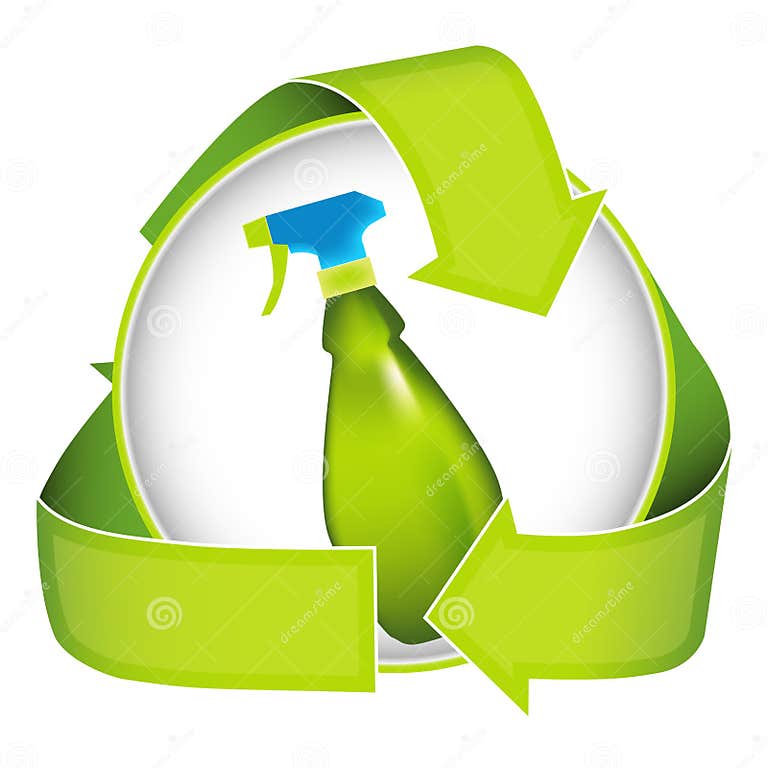 Bio Friendly Cleaner stock illustration. Illustration of mister - 8631532