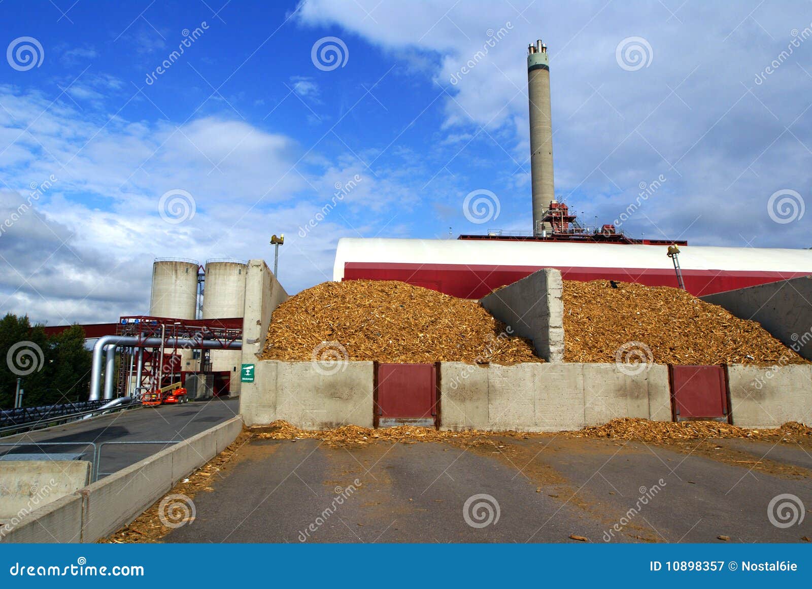 Bio fuel power plant stock image. Image of biomass, environment - 10898357