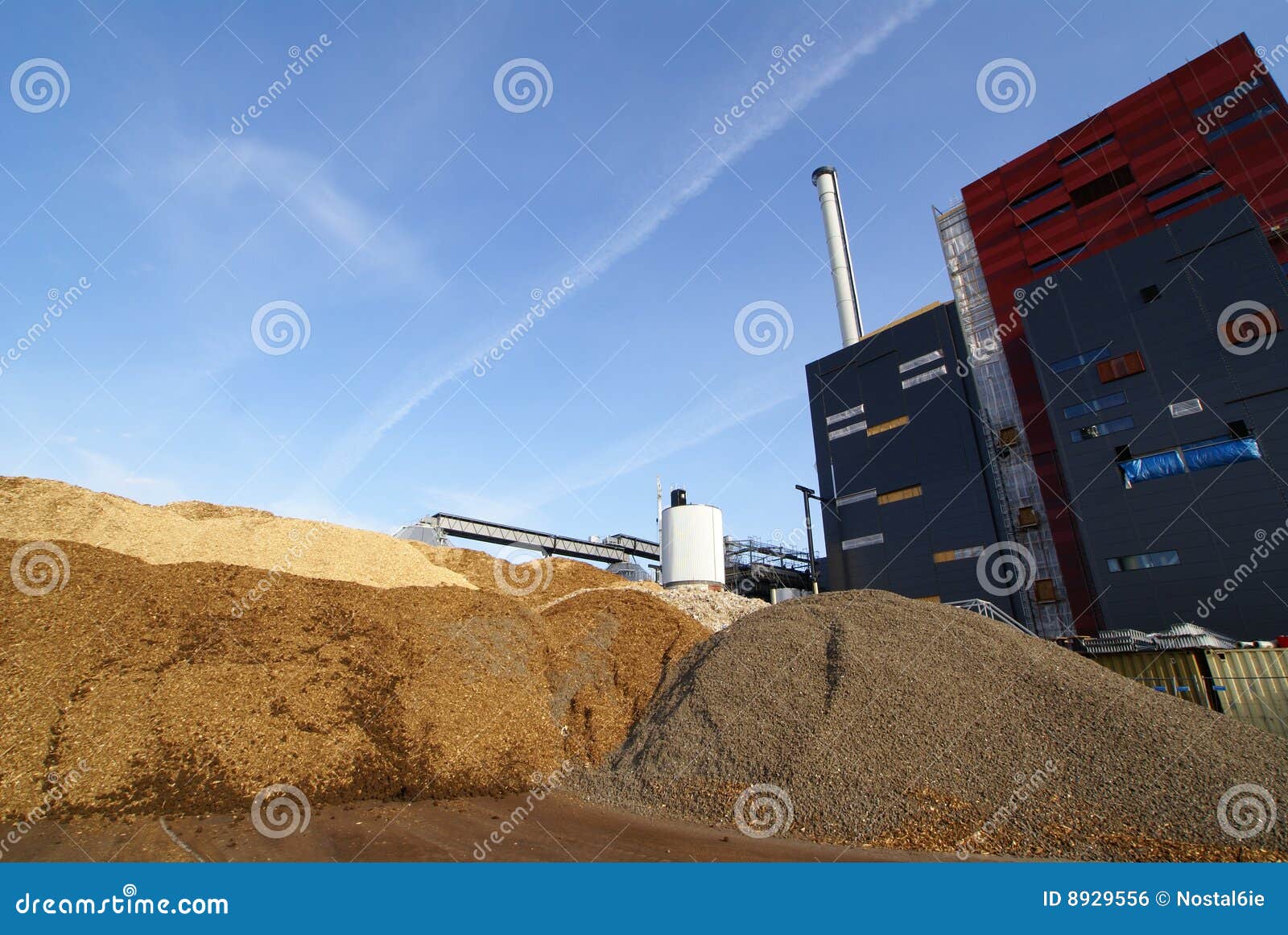 Bio fuel power plant stock photo. Image of silo, silage - 8929556