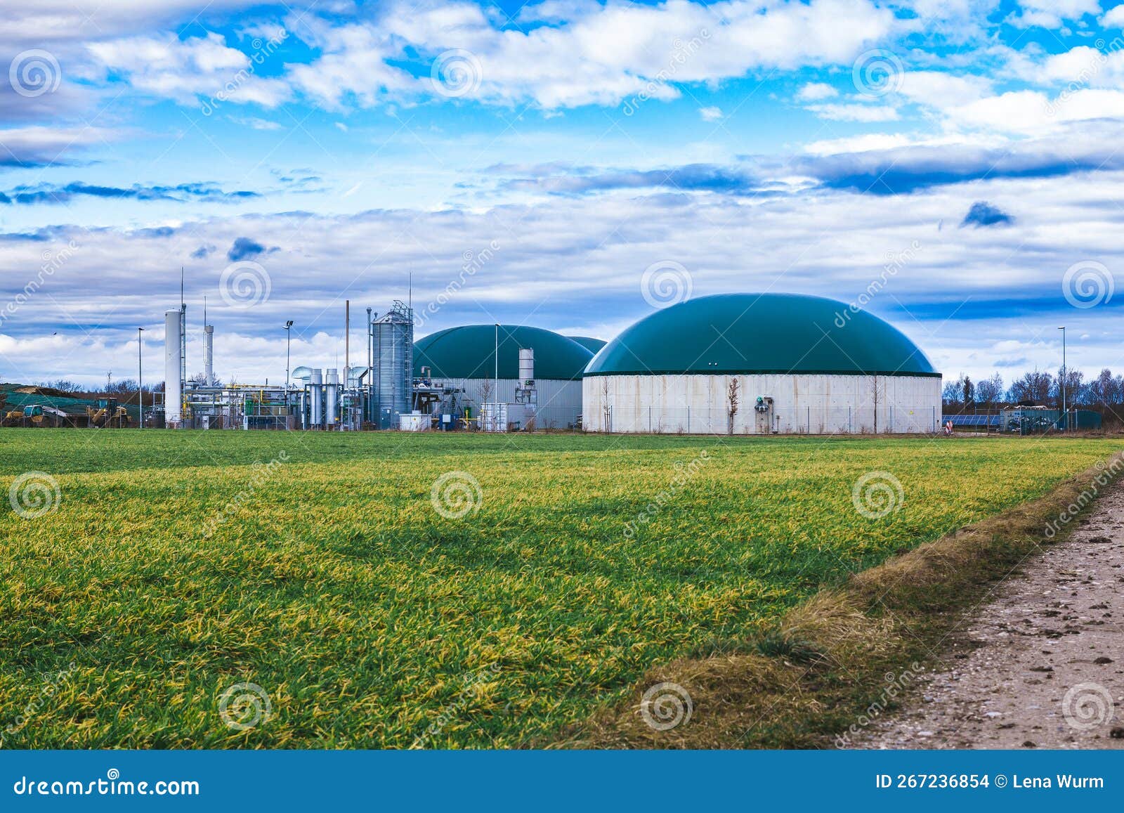 Bio Gas Plant in a Field / GERMANY Stock Photo - Image of energy, green ...