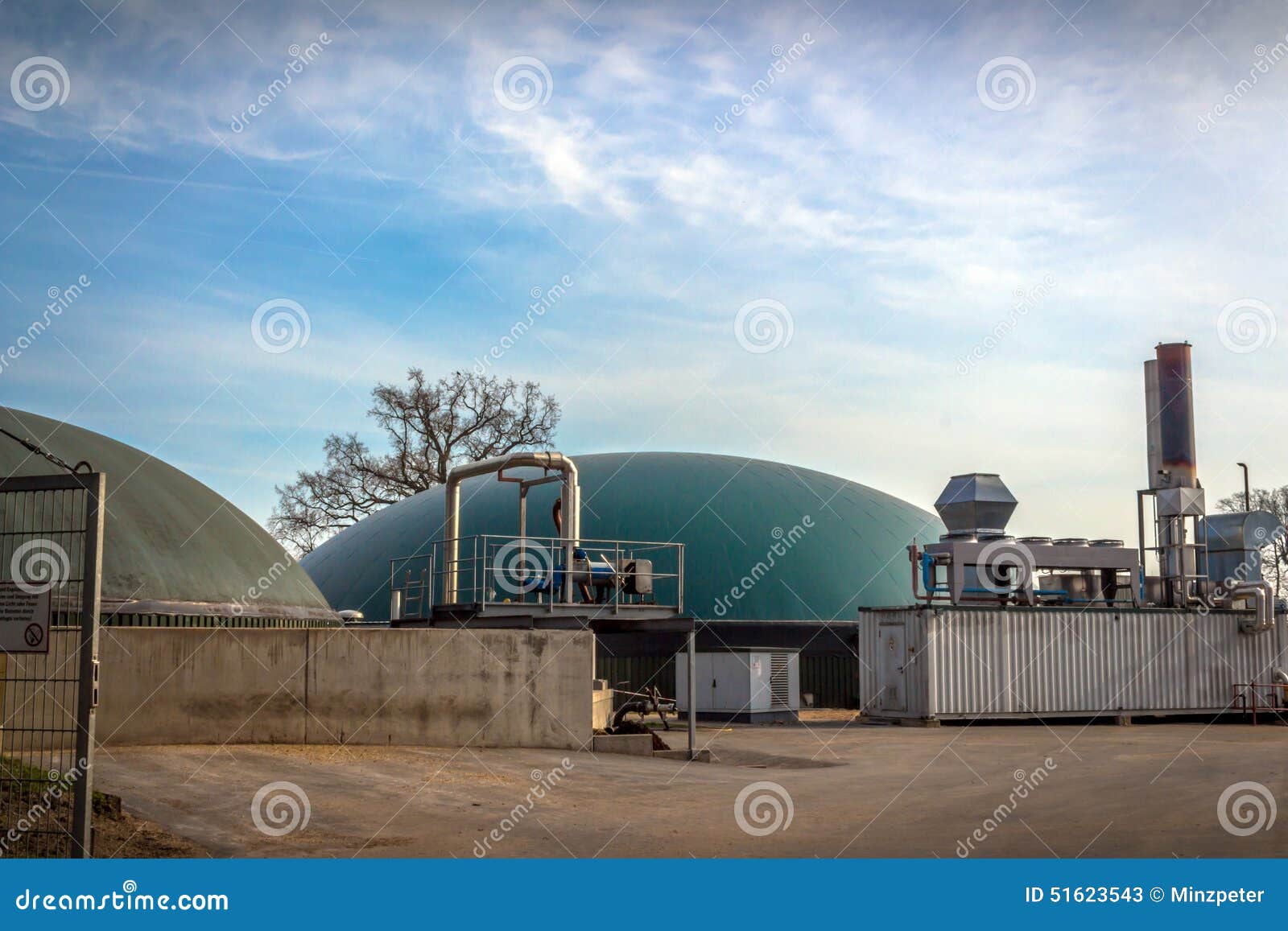 Bio gas plant stock image. Image of biomass, environment - 51623543